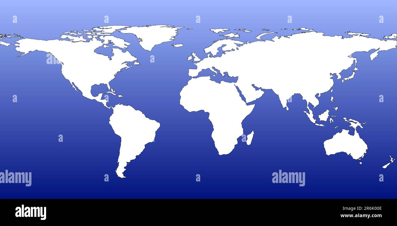 Blue and white vector world - simple and clean image Stock Vector Image ...