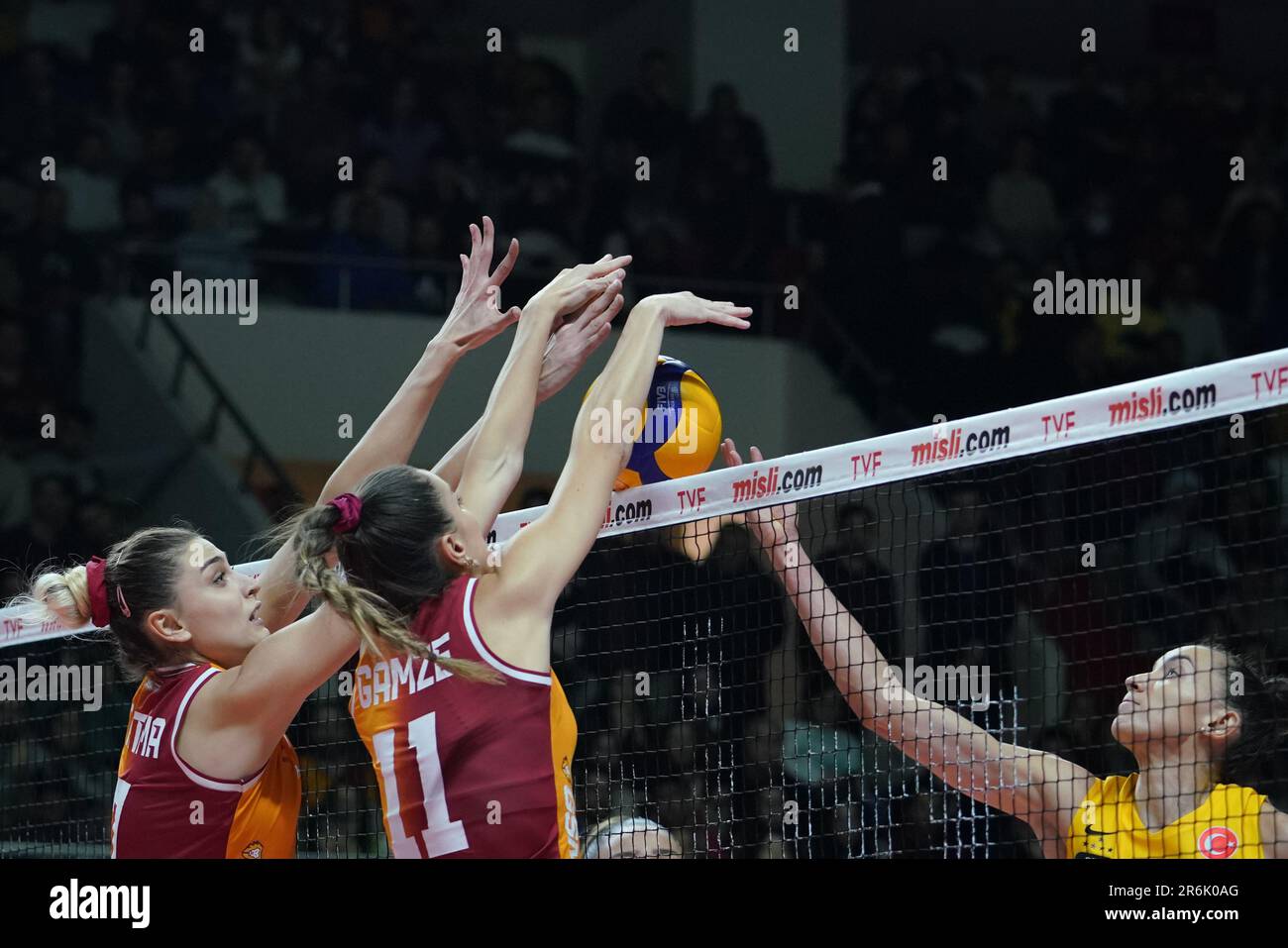 ISTANBUL, TURKIYE - DECEMBER 10, 2022: Fatma Beyaz and Gamze Kilic in ...