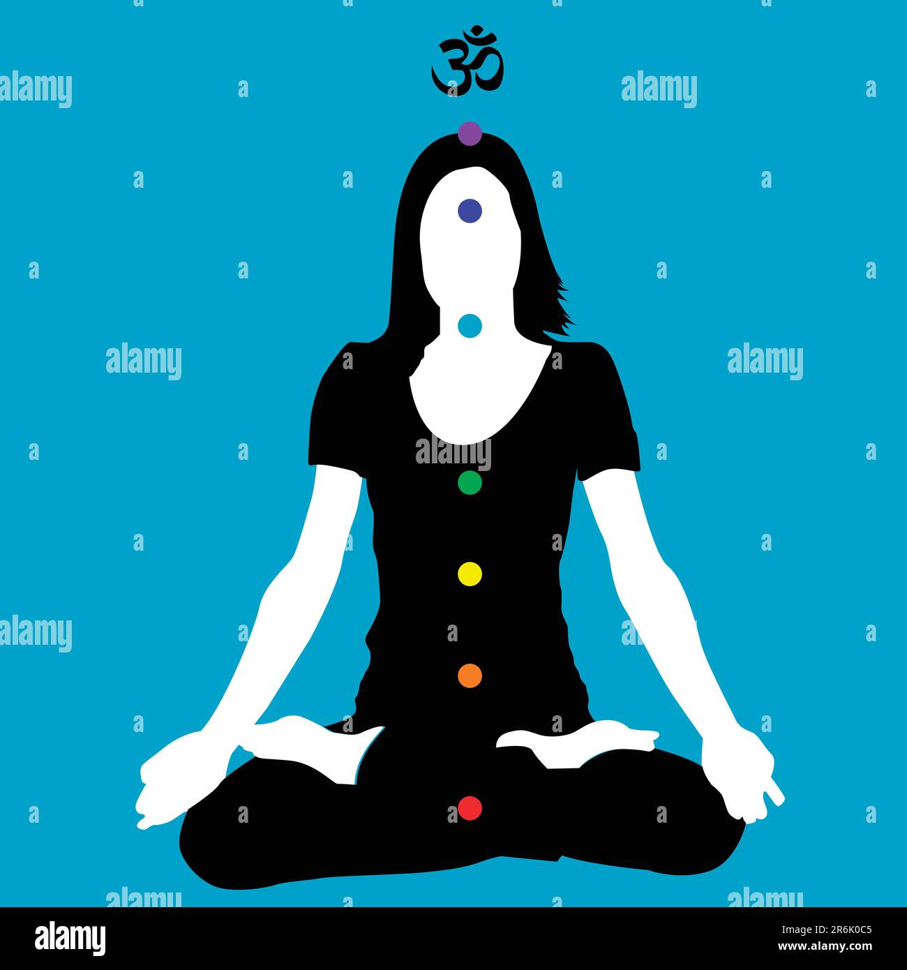 vector illustration of a yogi Stock Vector Image & Art - Alamy
