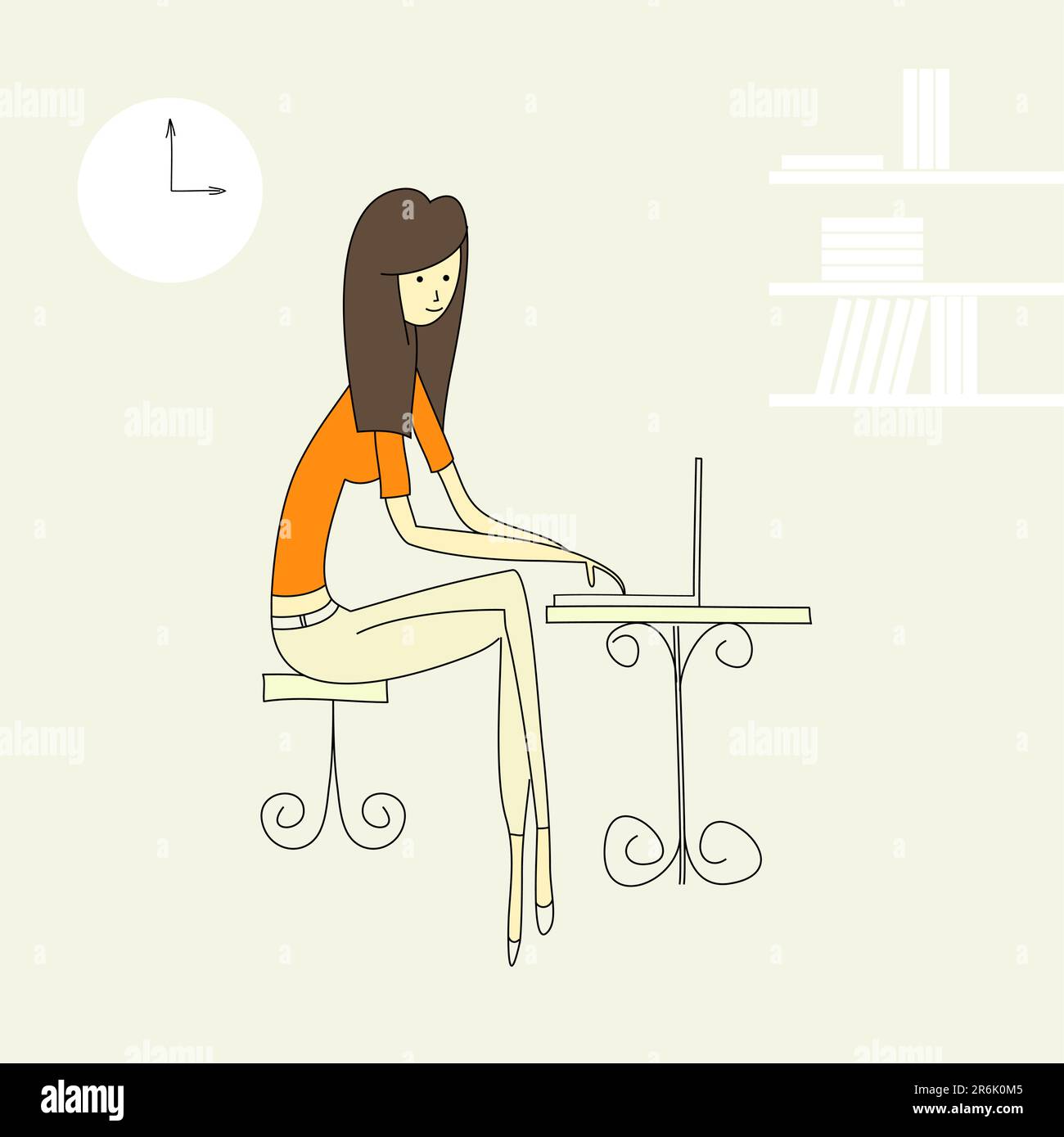 Modern industrial office interior Stock Vector Images - Alamy