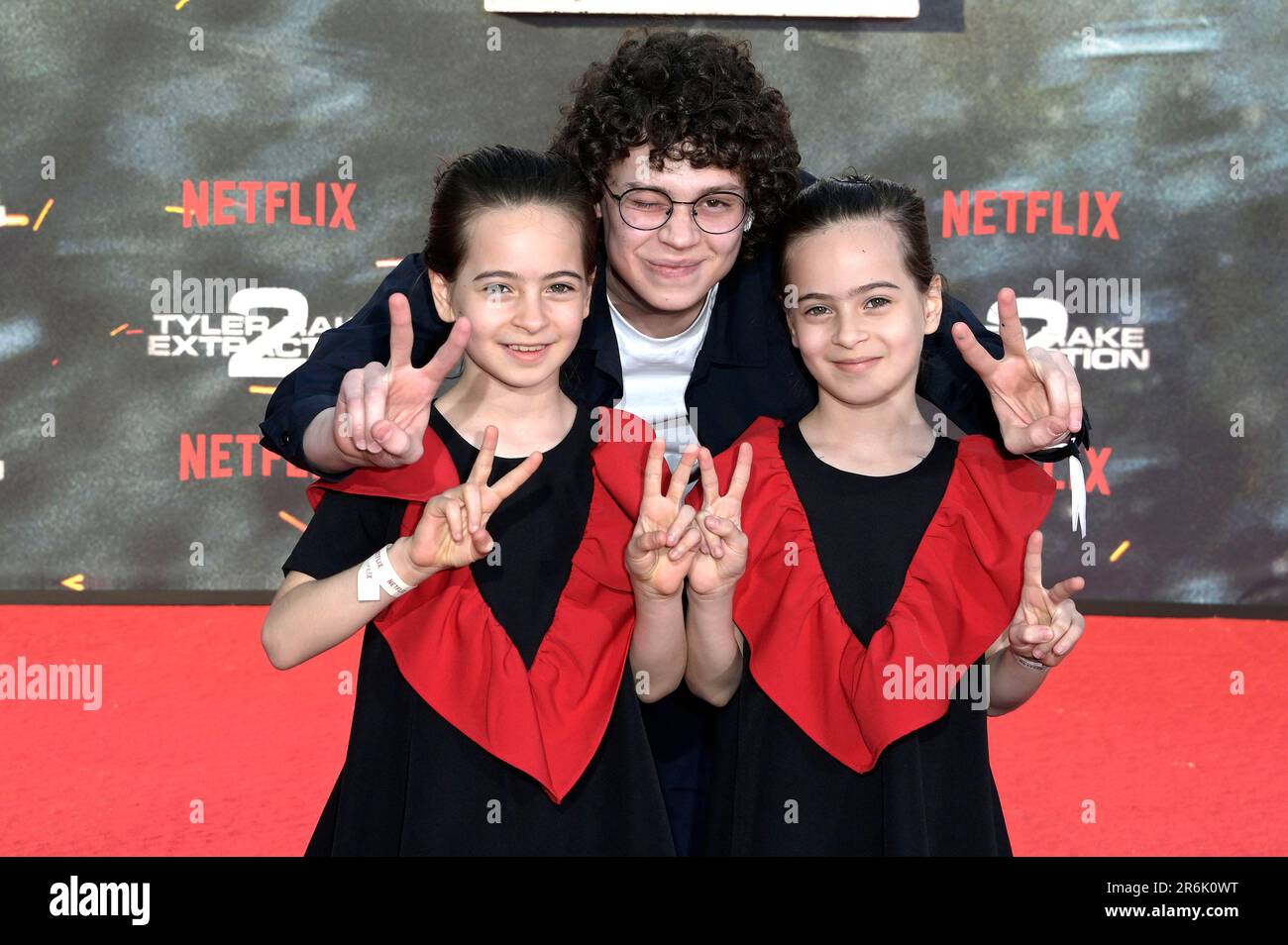 Mariam Kovziashvili, Andro Japaridze und Marta Kovziashvili beim ...