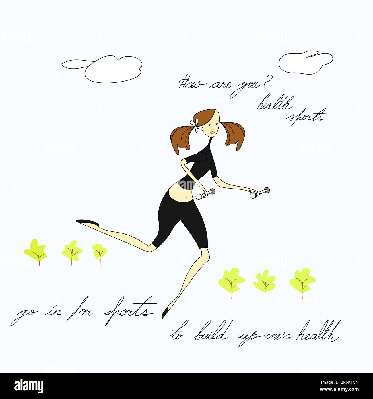 Side view woman leg running Stock Vector Images - Alamy