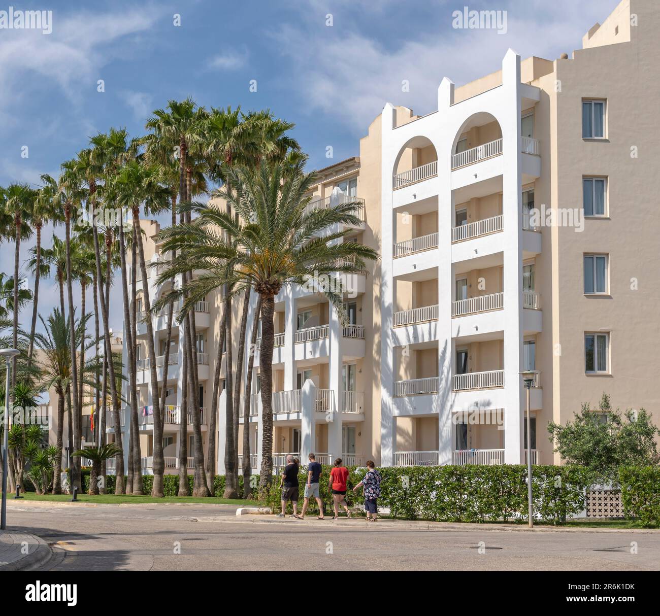 Sa Coma, Spain; june 03 2023: Main facade of the hotel Protur Safari ...