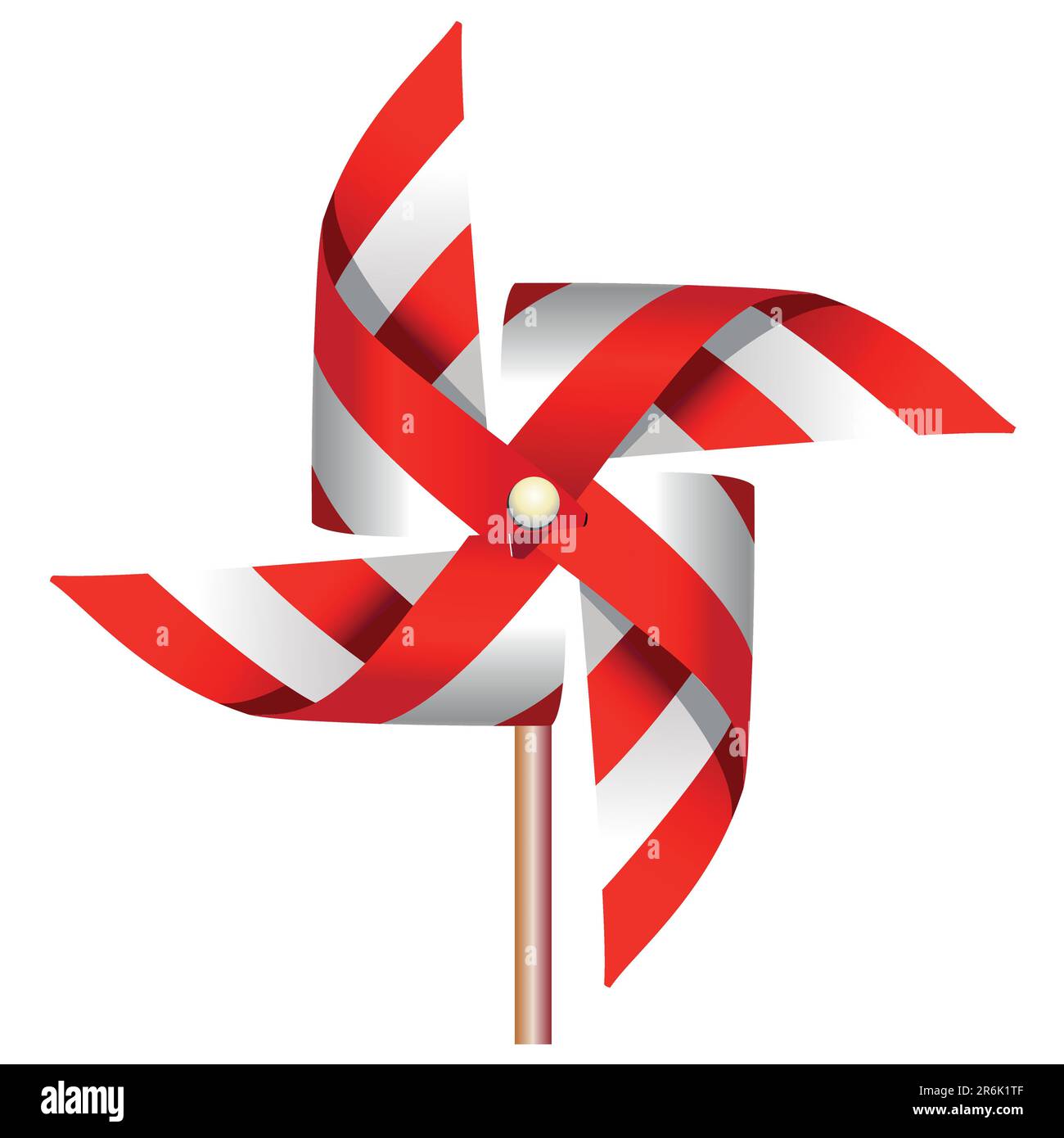 Vector illustration of red windmill toy, file included Eps v8 and 300 ...