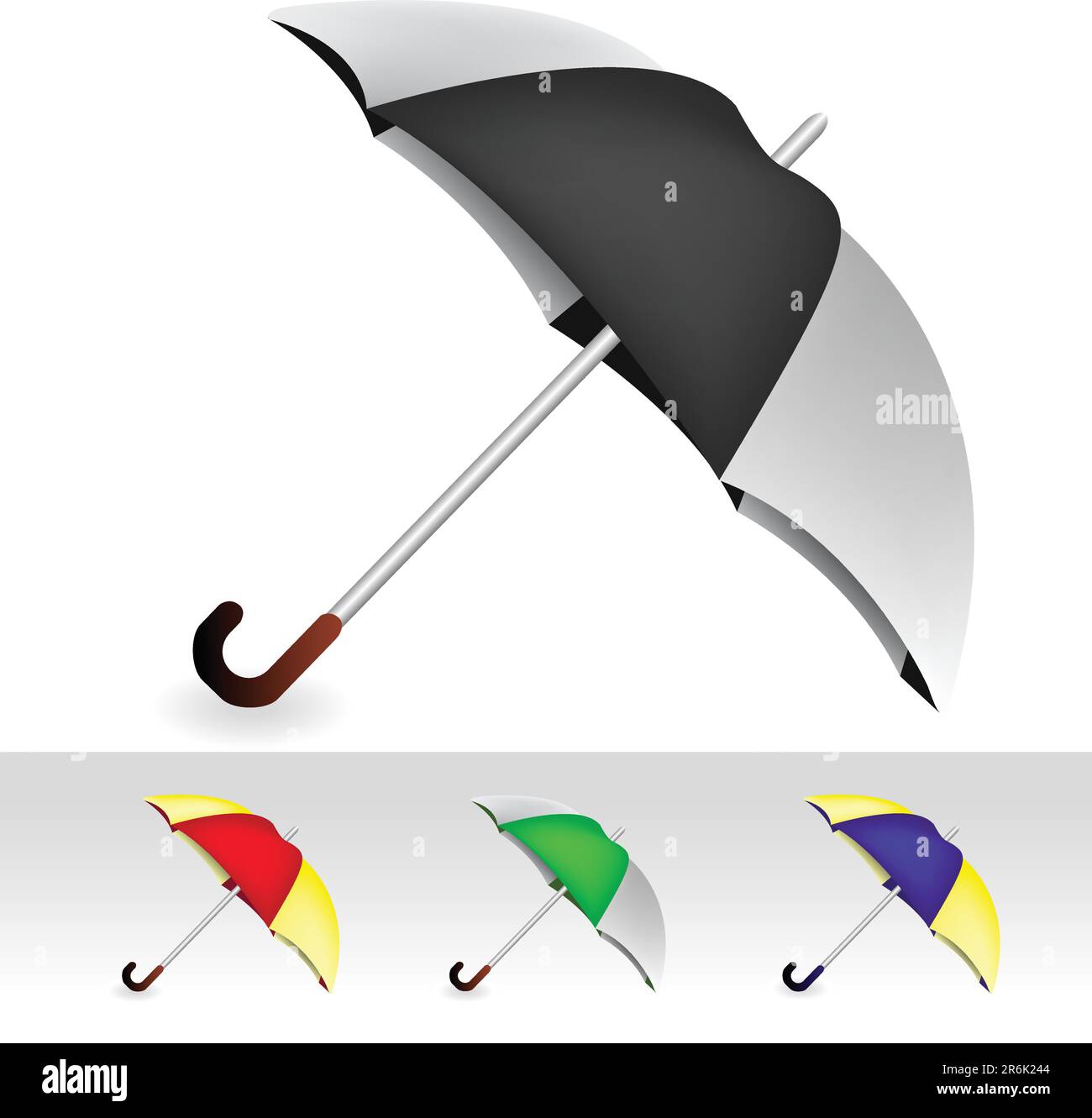 vector set of various colored umbrellas Stock Vector Image & Art - Alamy