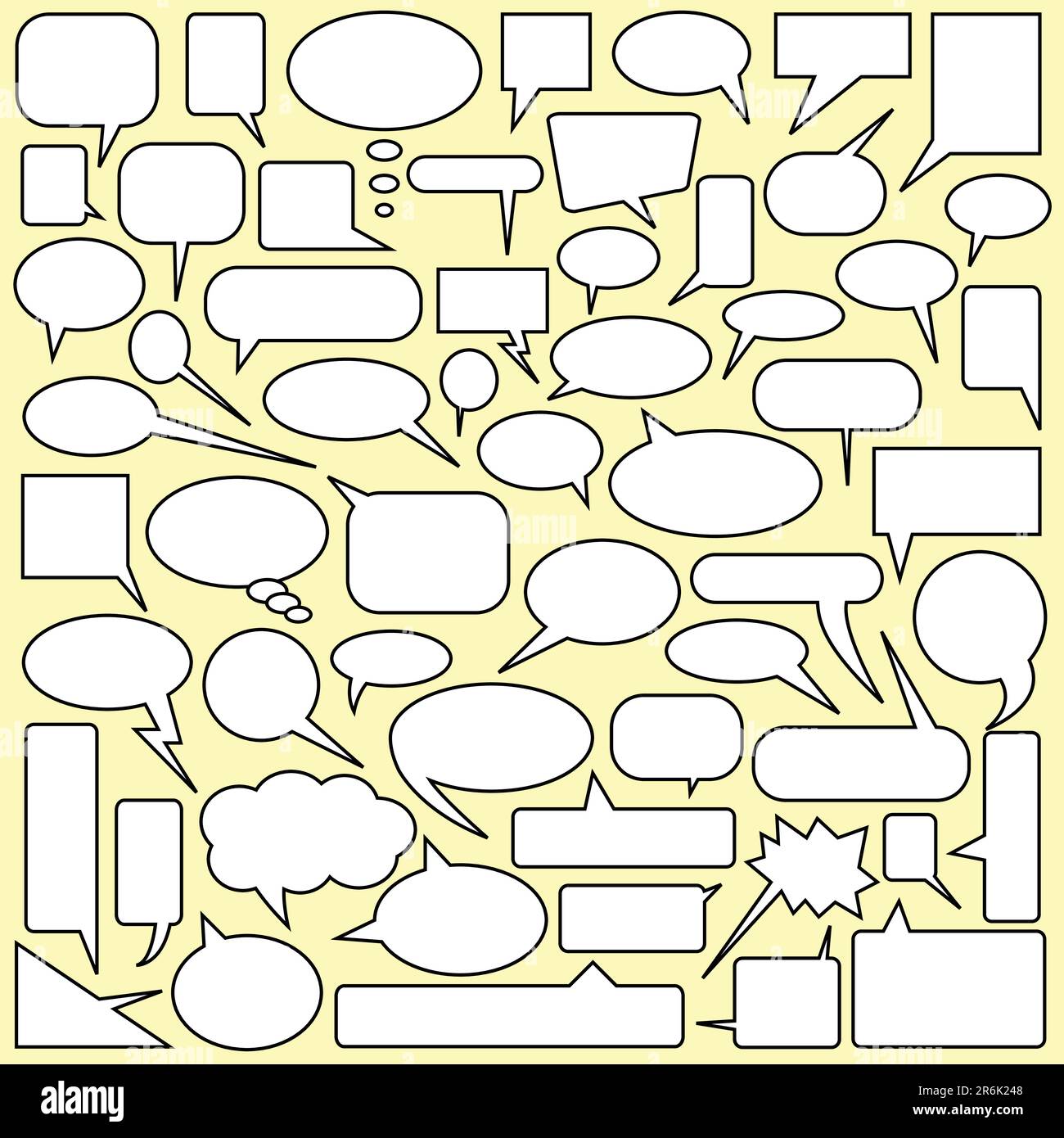 vector set of dialog bubbles Stock Vector Image & Art - Alamy