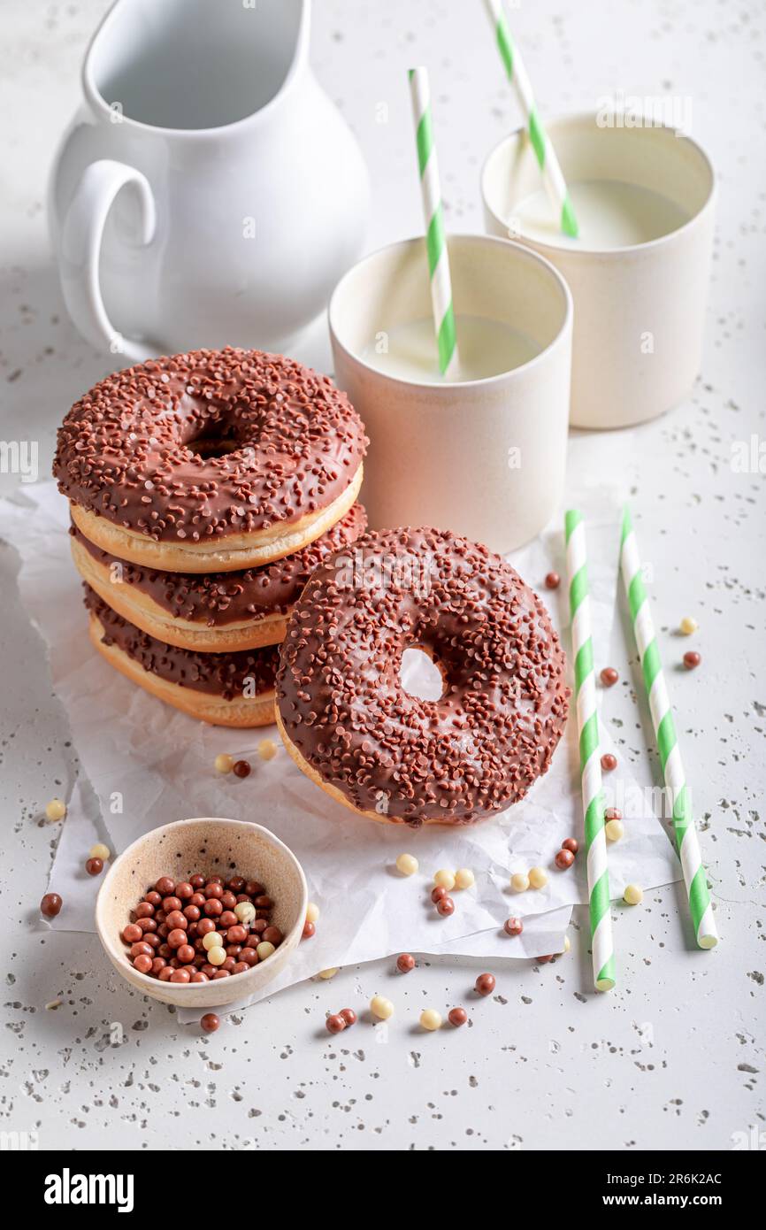Delicious and sweet donuts ready to eat. Best tastes with milk. Most ...
