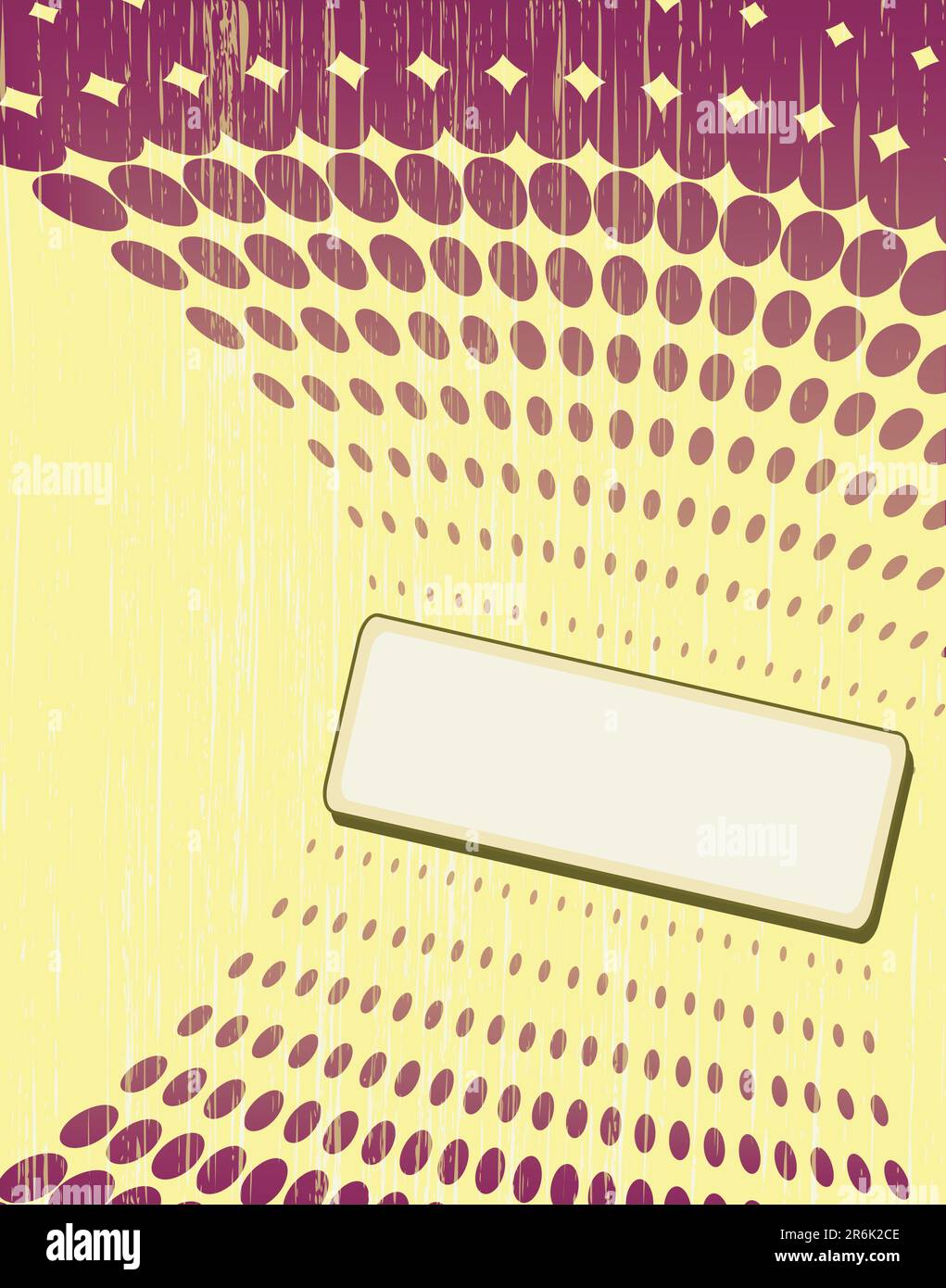 Editable vector banner design with grunge, dots and banner as separate ...