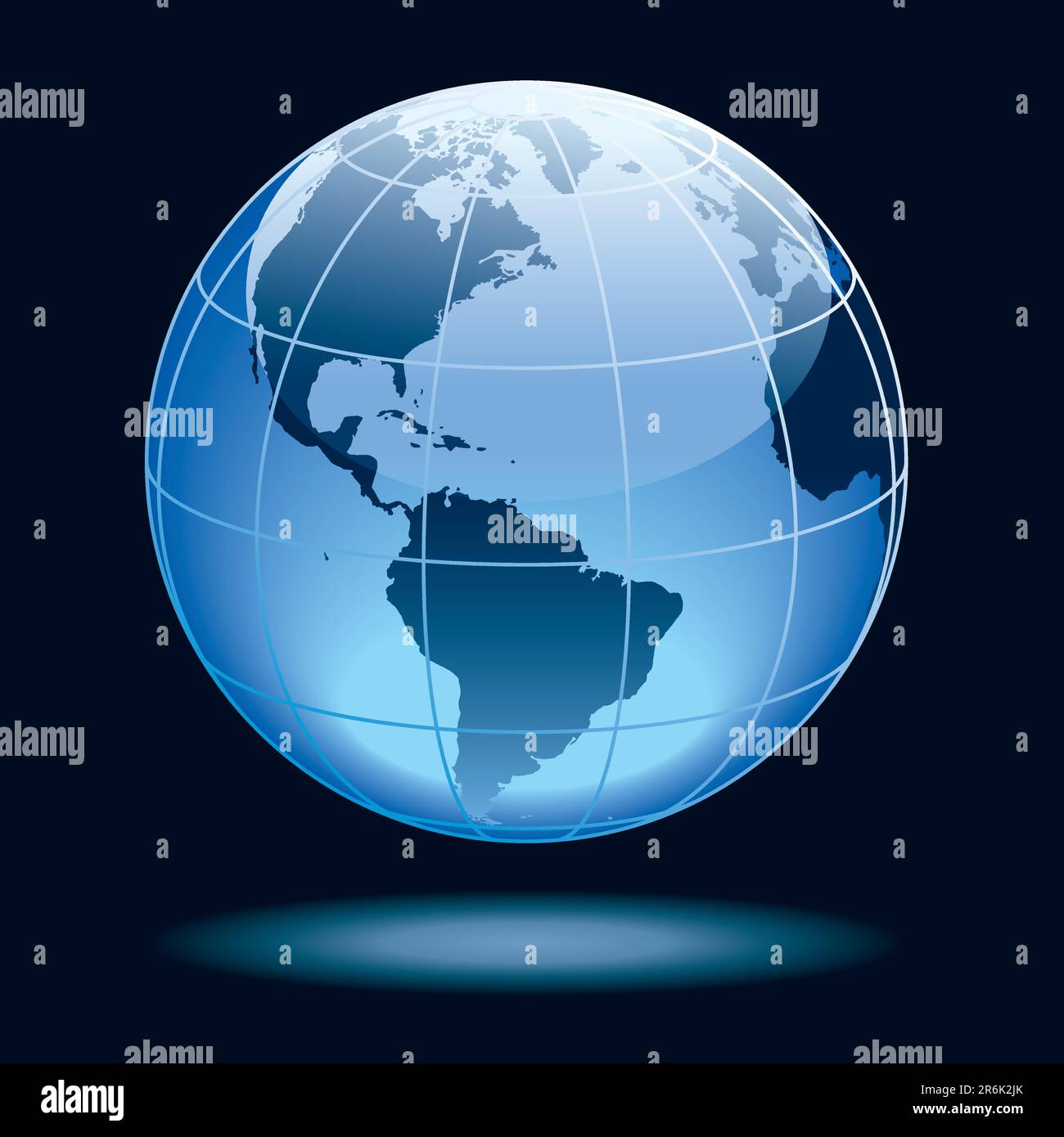 Map showing north and south pole hi-res stock photography and images ...