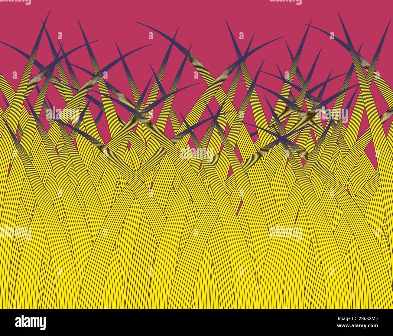 Yellow grassy field Stock Vector Images - Alamy