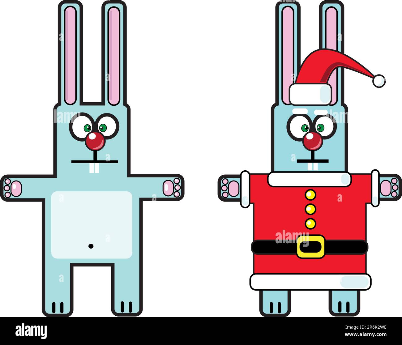 Color domestic rabbit in Stock Vector Images - Alamy