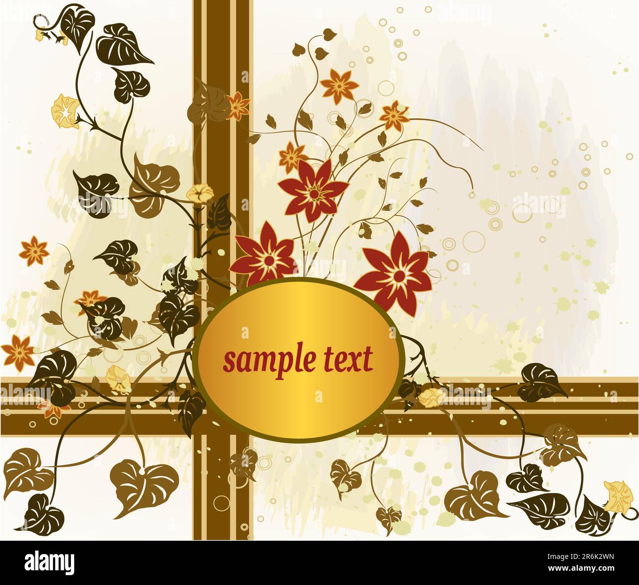 Abstract art floral design background vector illustration Stock Vector Image & Art - Alamy