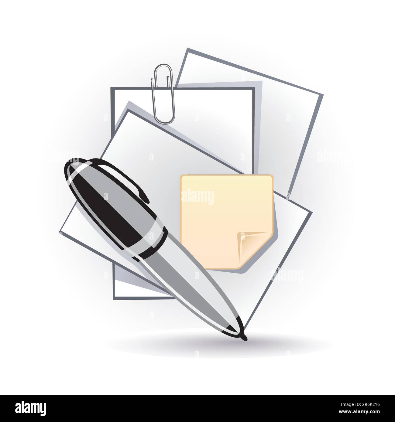 Copy paper writing icon Cut Out Stock Images & Pictures - Alamy