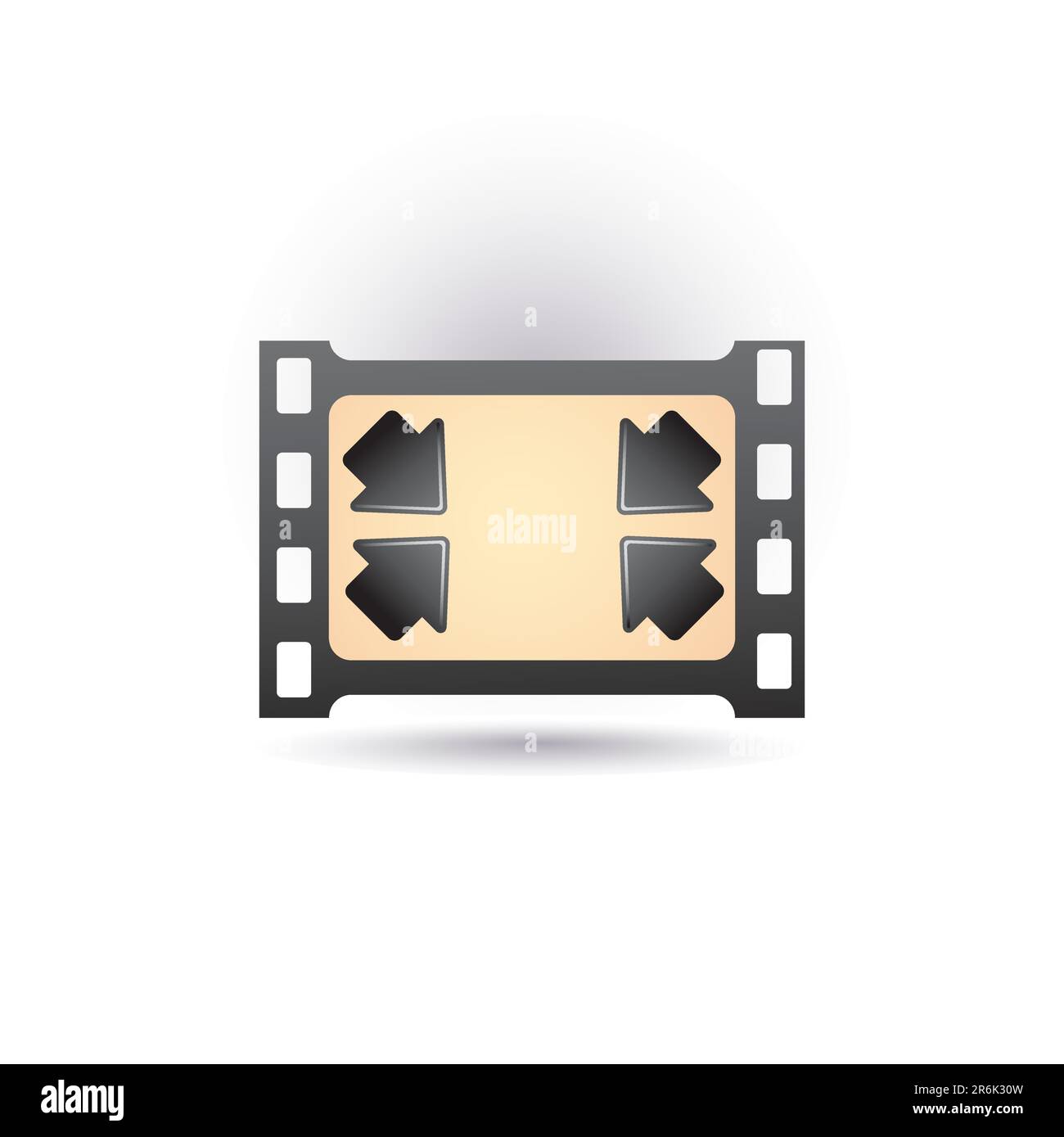 film icon with shadow Stock Vector Image & Art - Alamy