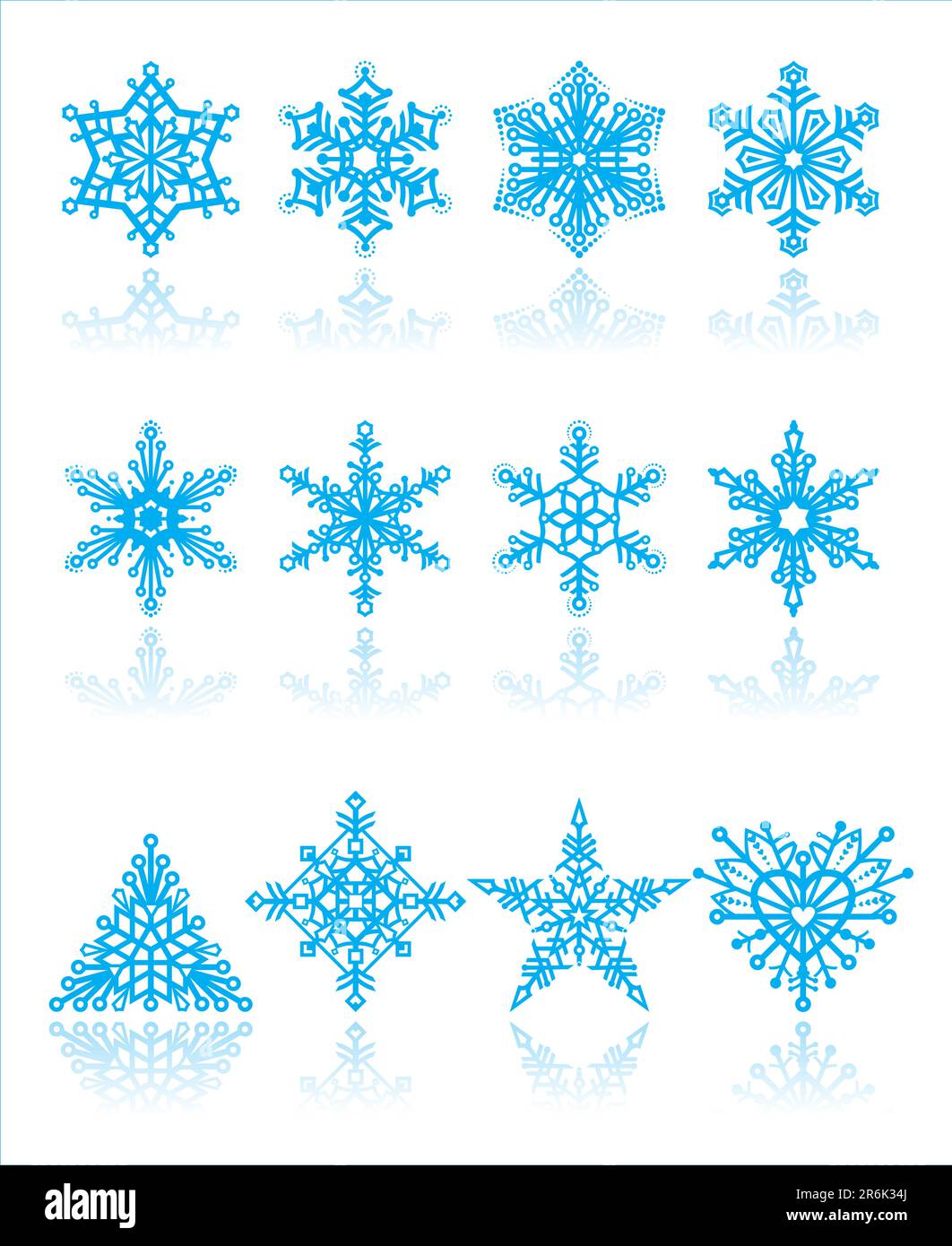 christmas snowflakes / vector / background. The traditional and unique ...