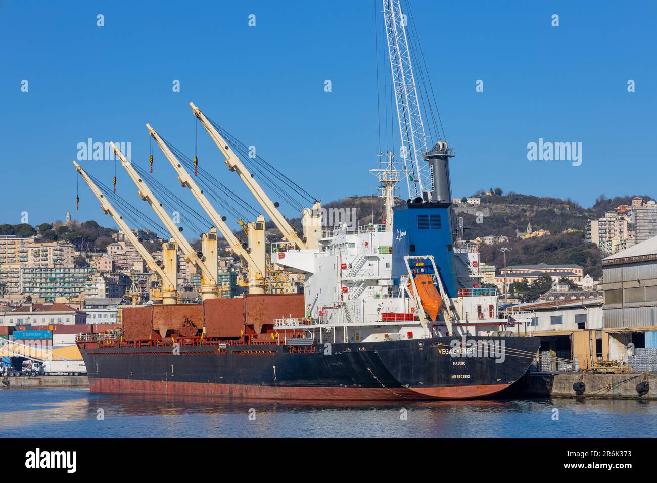 GENOA, ITALY, FEBRUARY 2, 2023 - Industrial ship Vega Everest from ...