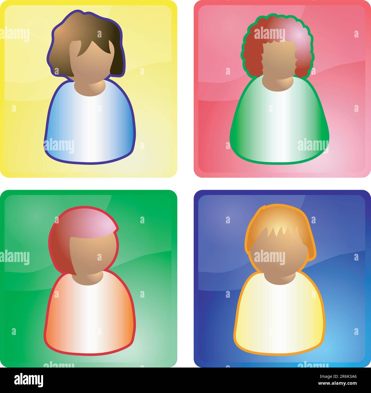 illustration of different people icons Stock Vector Image & Art - Alamy