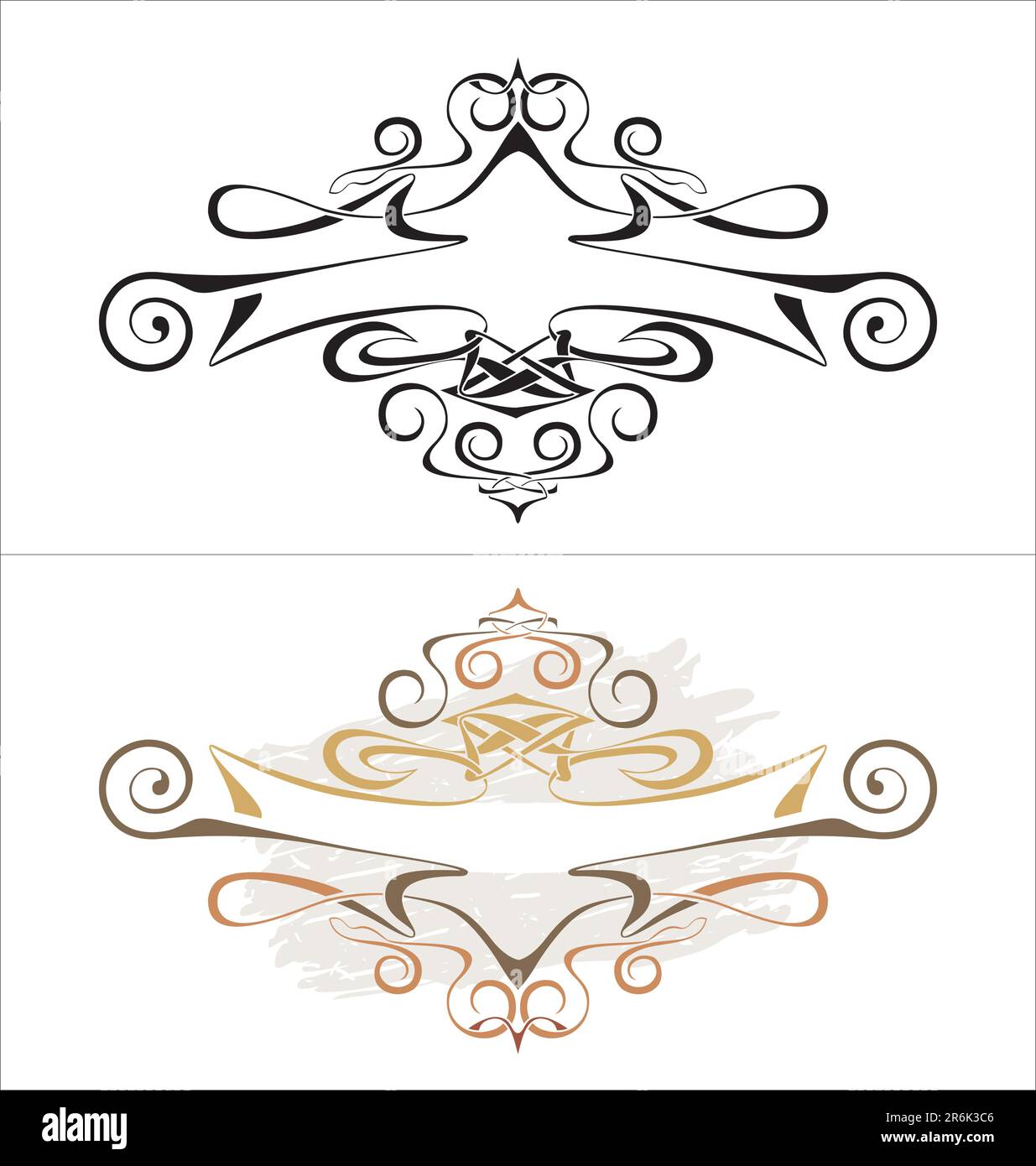 Vector Cartouche and Banner for your text Stock Vector Image & Art - Alamy
