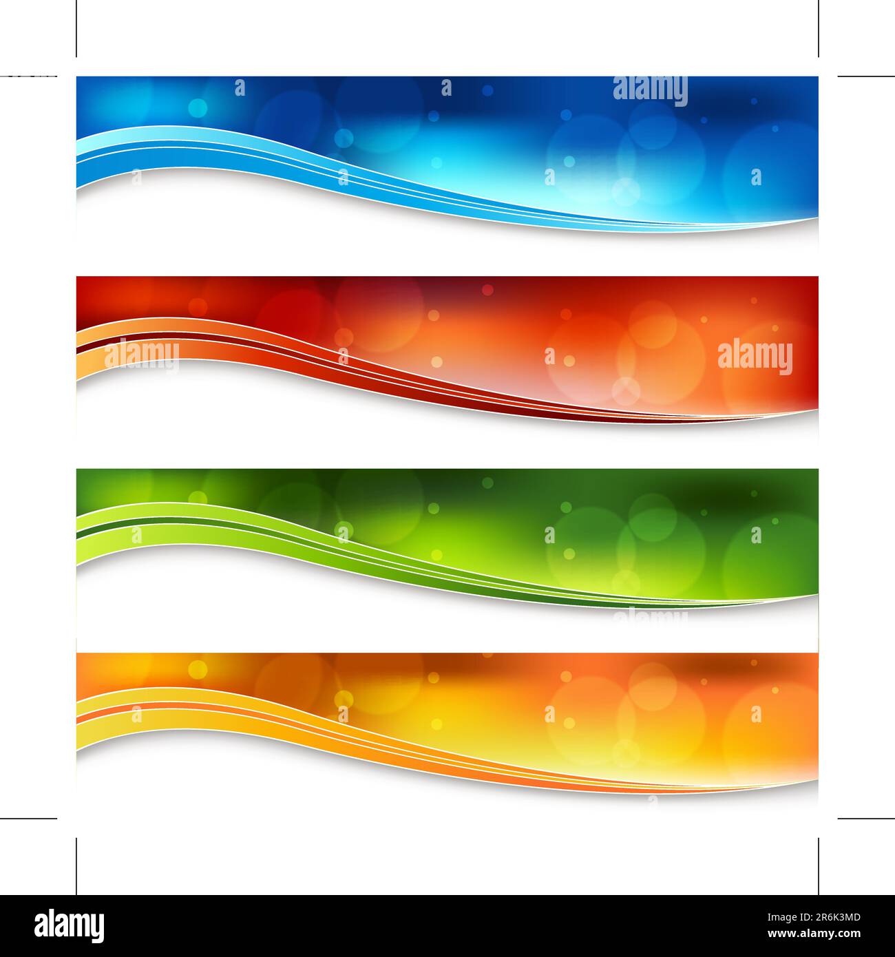 A banner set of a blurry light background Stock Vector Image & Art - Alamy