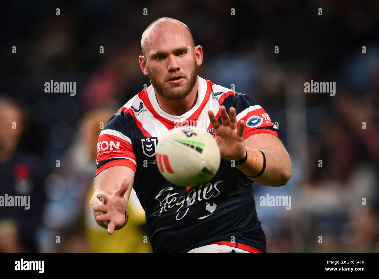 Sydney, Australia. 10th June, 2023. Matthew Lodge of the Roosters ...