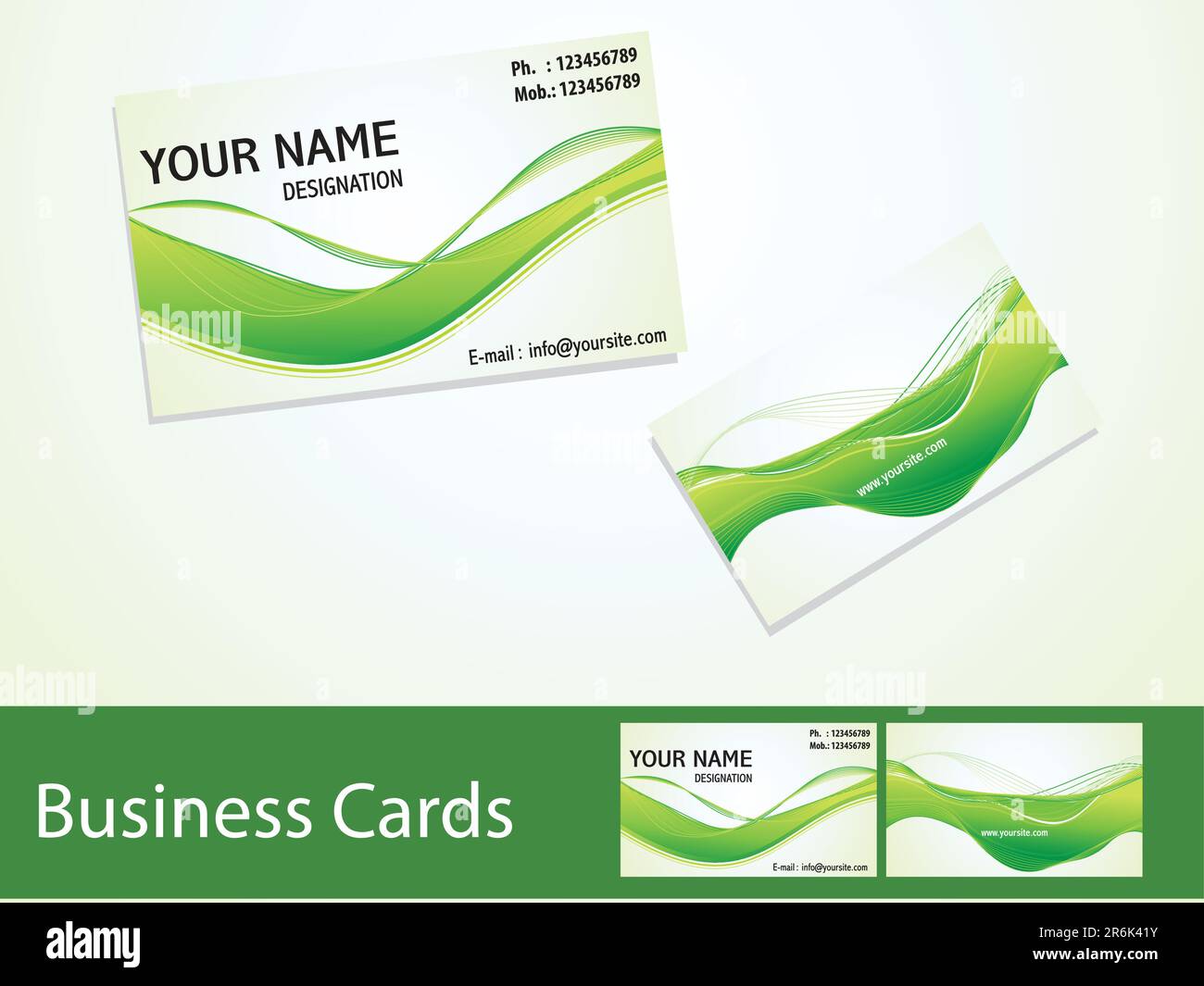 abstract business cards template vector illustration Stock Vector Image & Art - Alamy