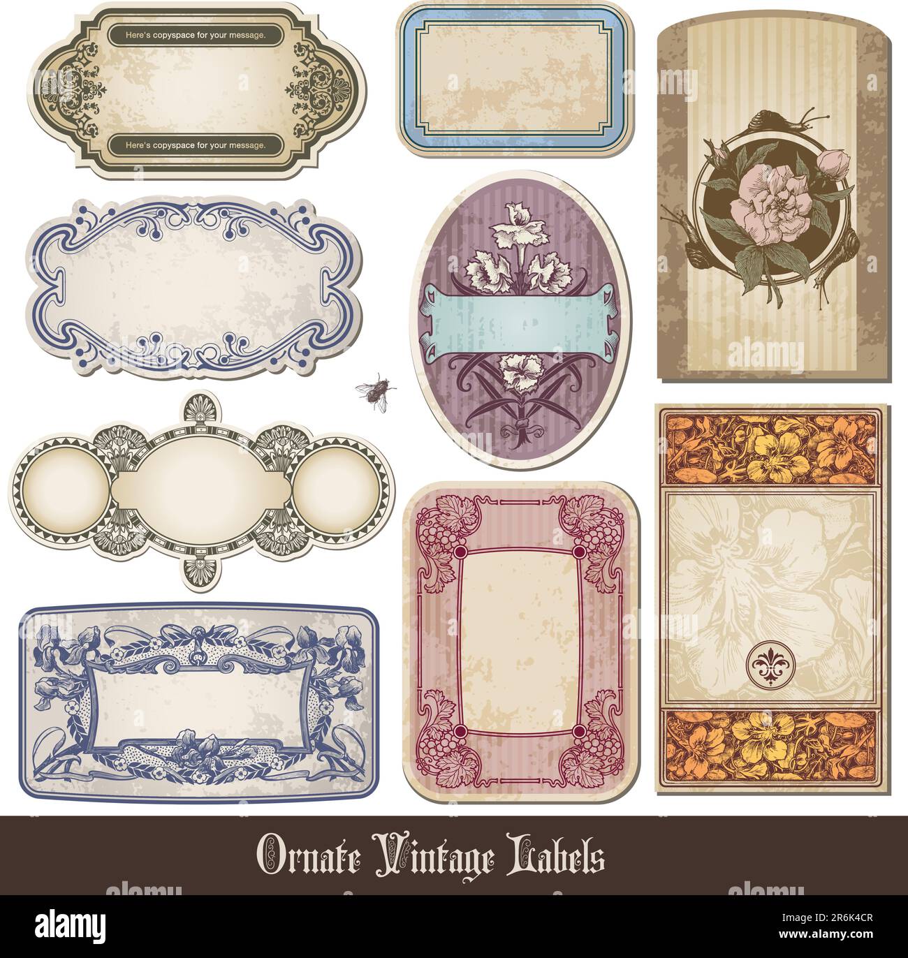 Different packaging labels Stock Vector Images - Alamy