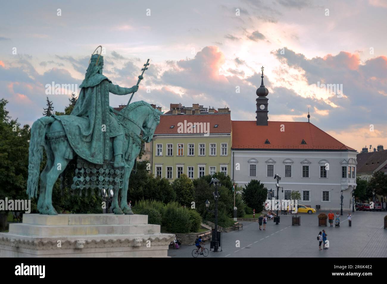 St. Trinity square in Budapest Stock Photo - Alamy