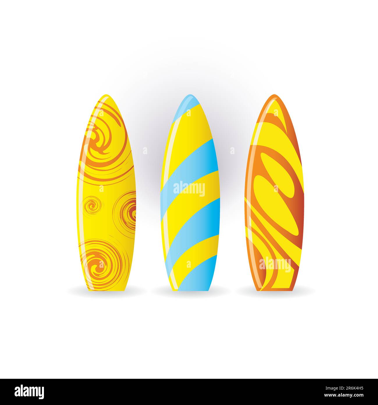 Hawaiian Surfboard Cartoon