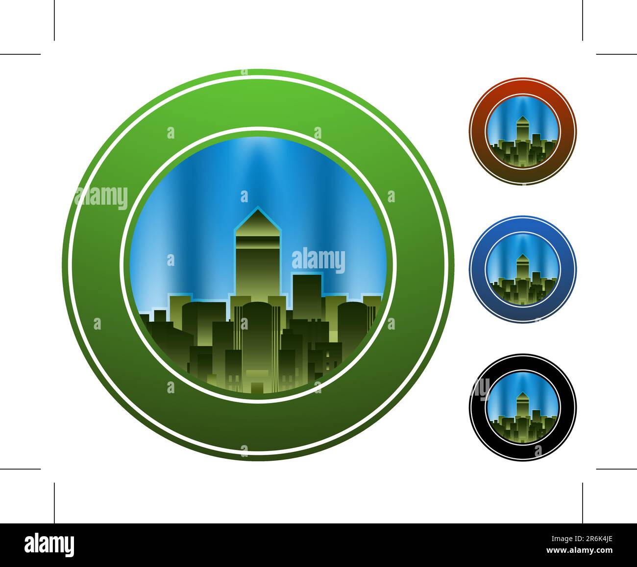 An image of a city circle Stock Vector Image & Art - Alamy