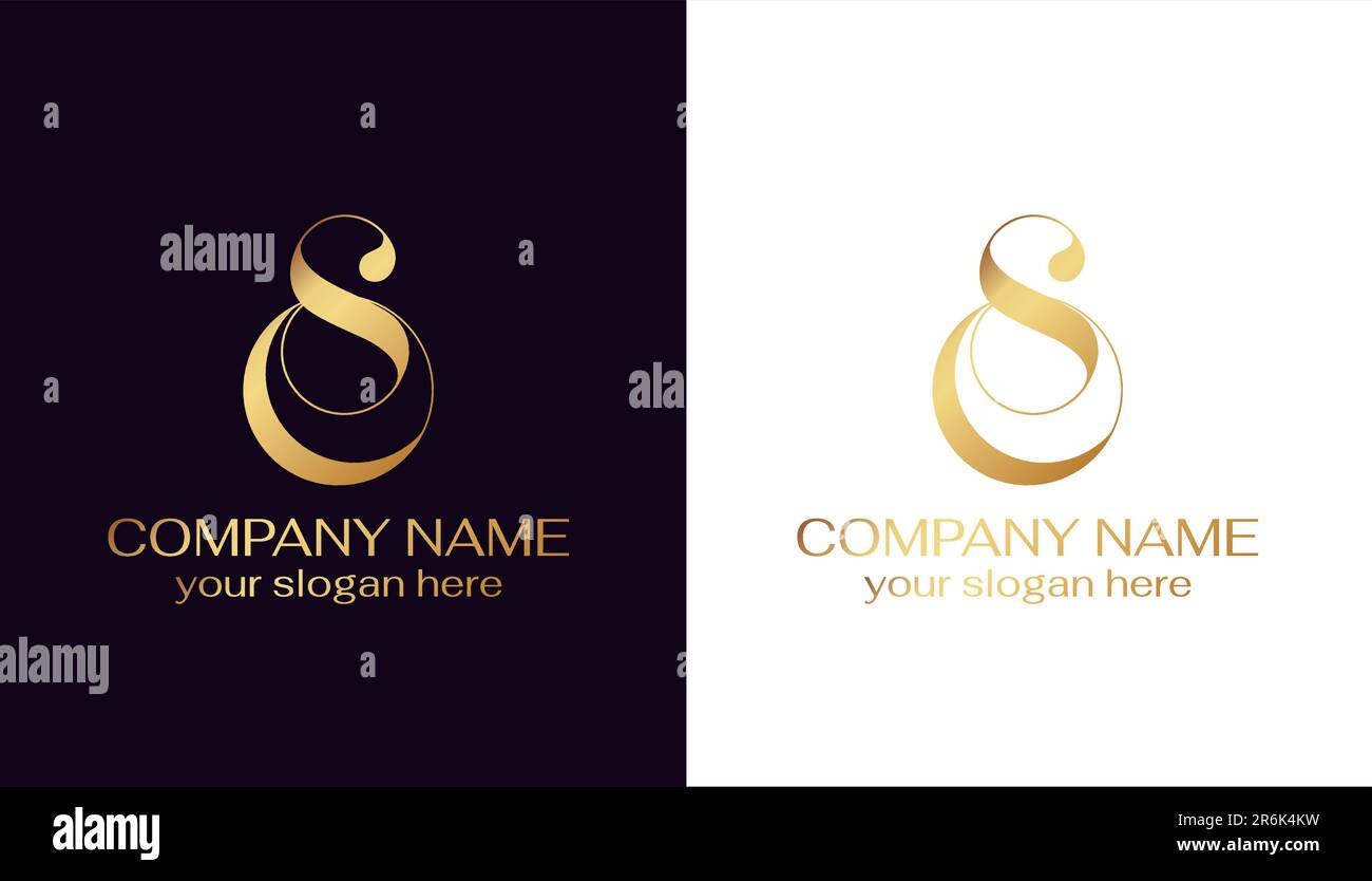 OS logo or SO monogram. OS letter logo template elements. personal ...