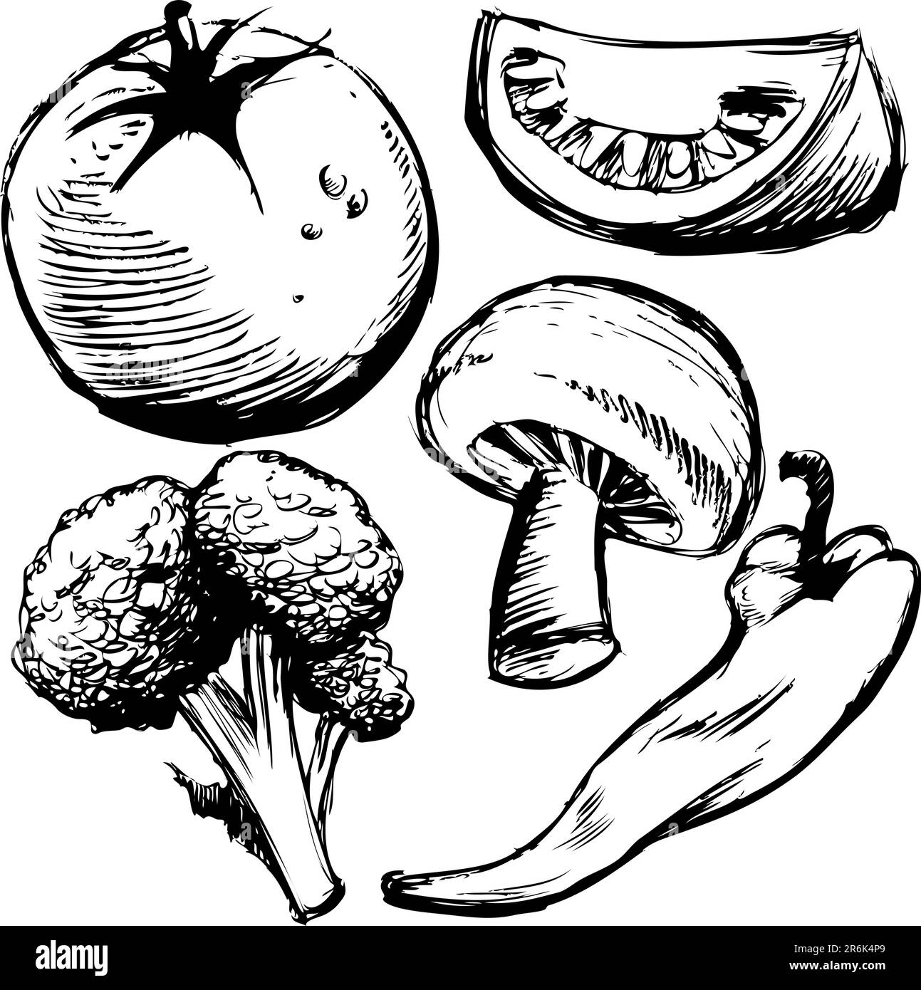 Food isolation Stock Vector Images - Alamy