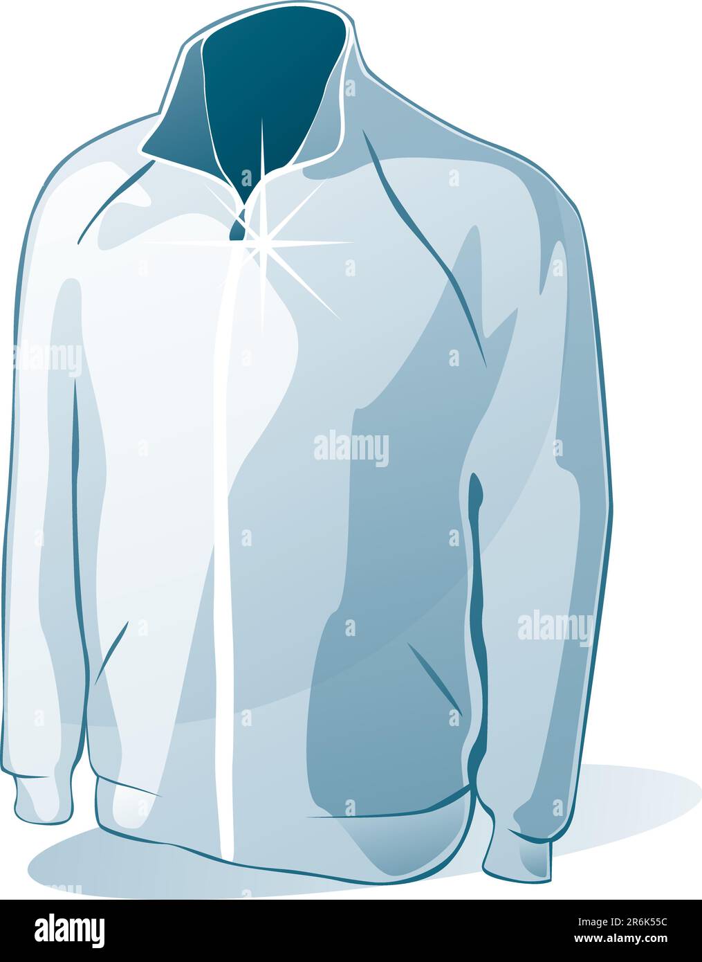fully editable vector illustration of isolated jacket Stock Vector ...