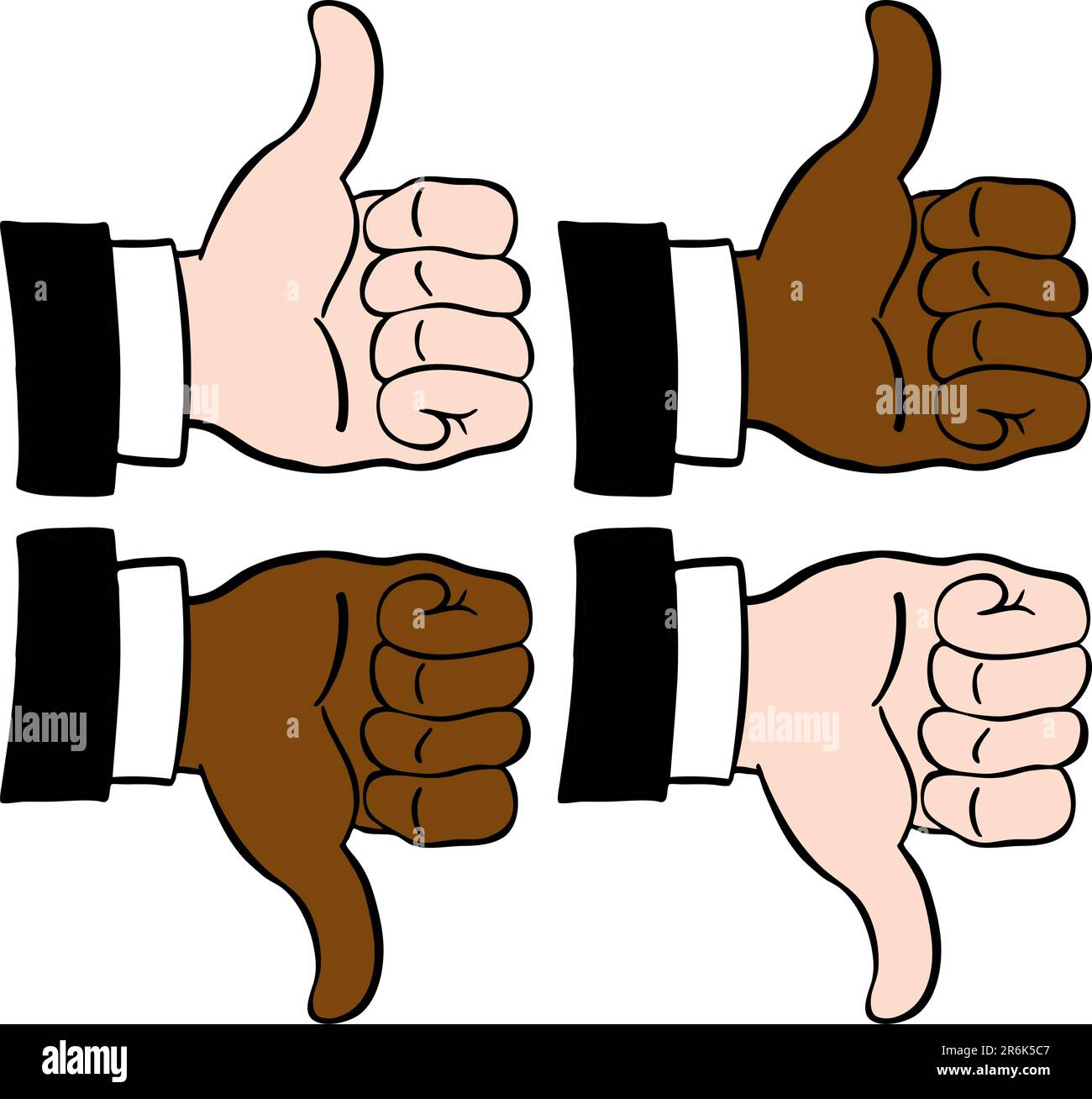 An image of thumbs up and down Stock Vector Image & Art - Alamy