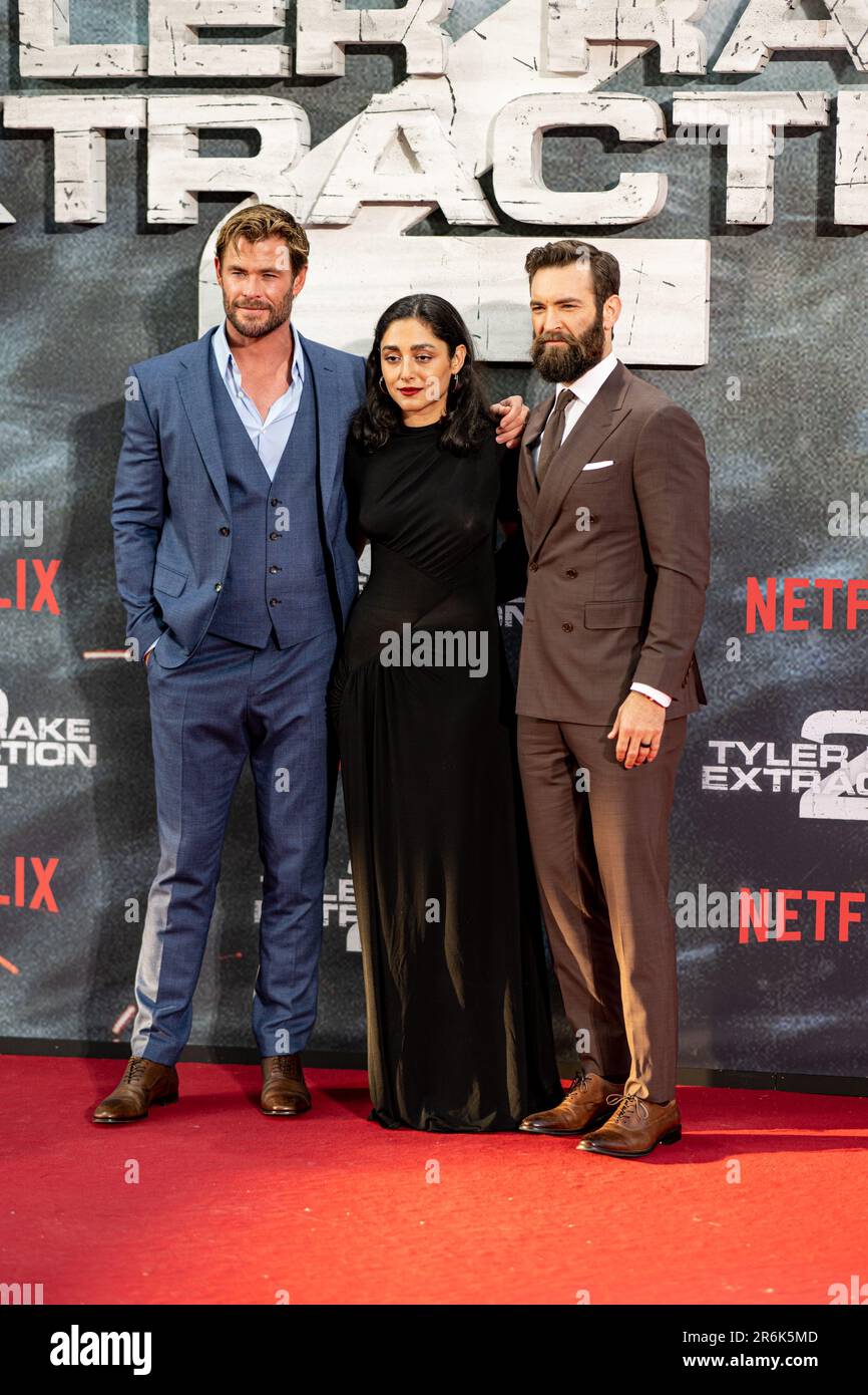 Berlin, Germany. 09th June, 2023. Chris Hemsworth, actor, Golshifteh ...
