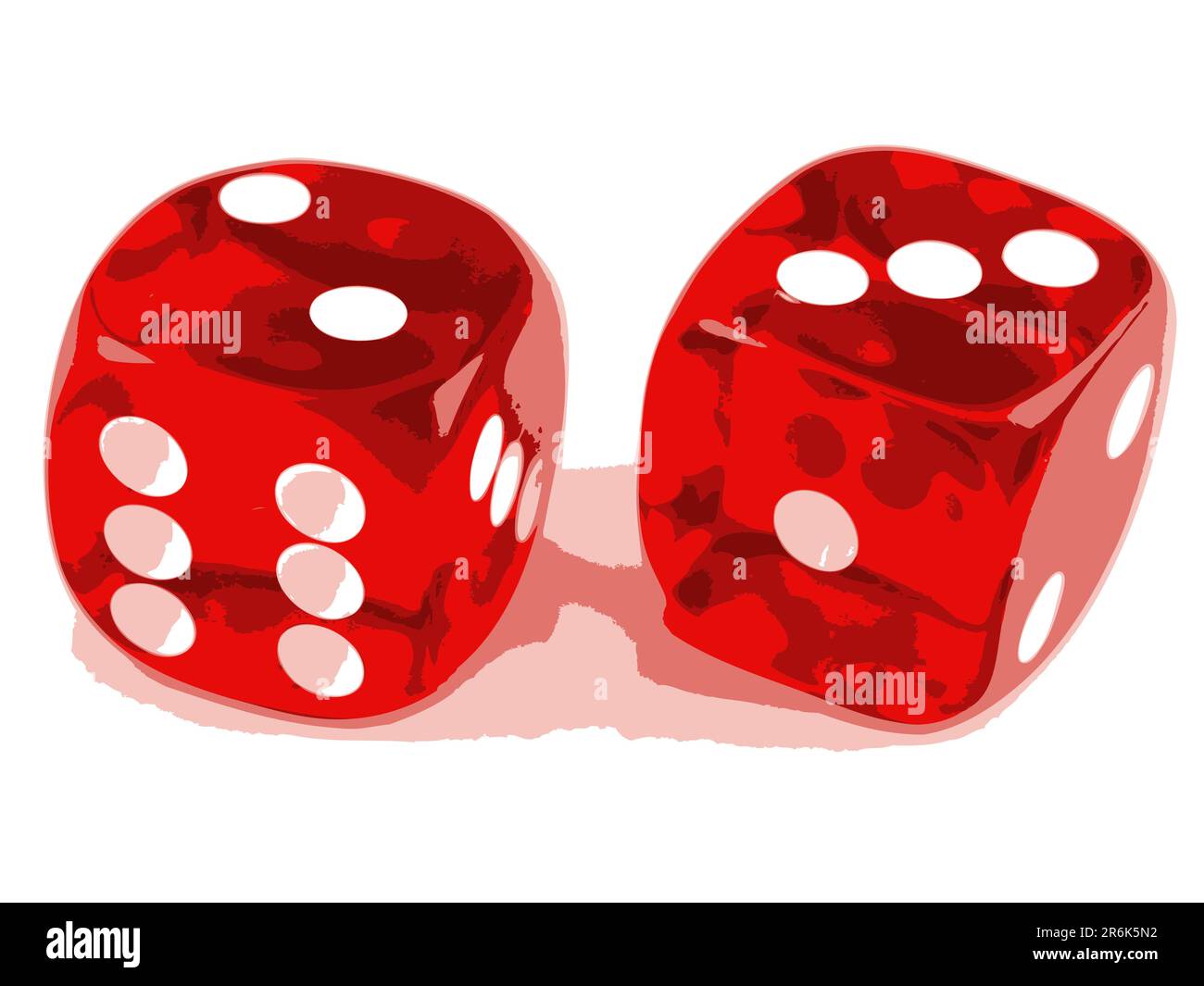 Outcome of the roll Stock Vector Images - Alamy