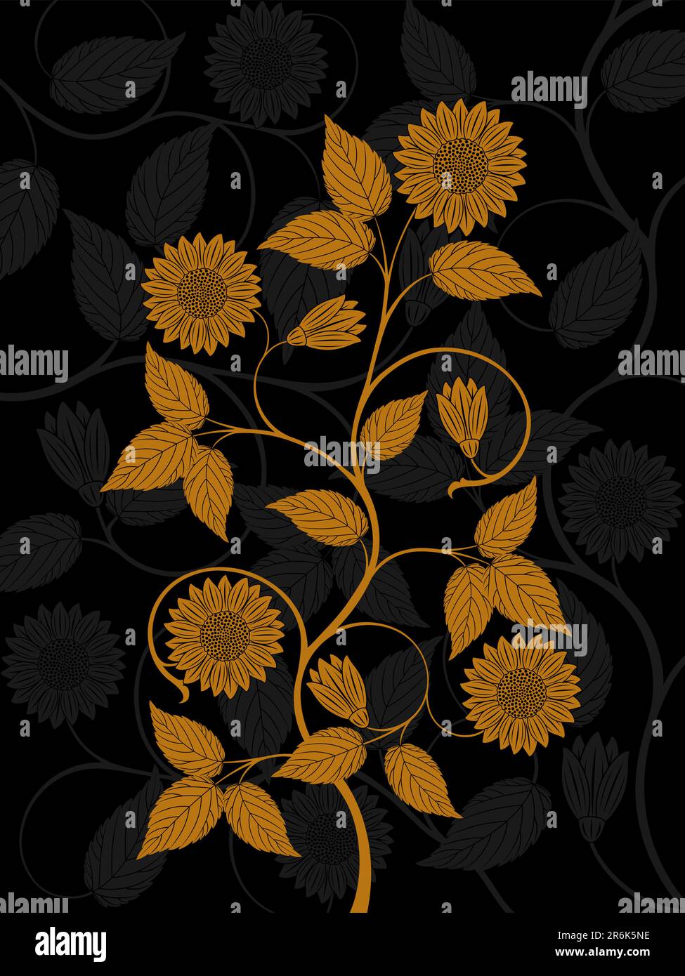 Abstract floral background. Vector illustration Stock Vector Image ...