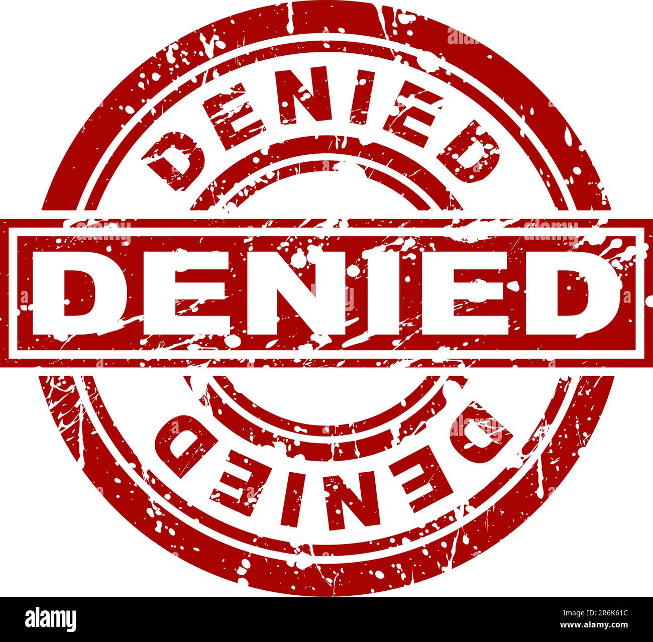 Denied symbol circle icon Stock Vector Images - Alamy