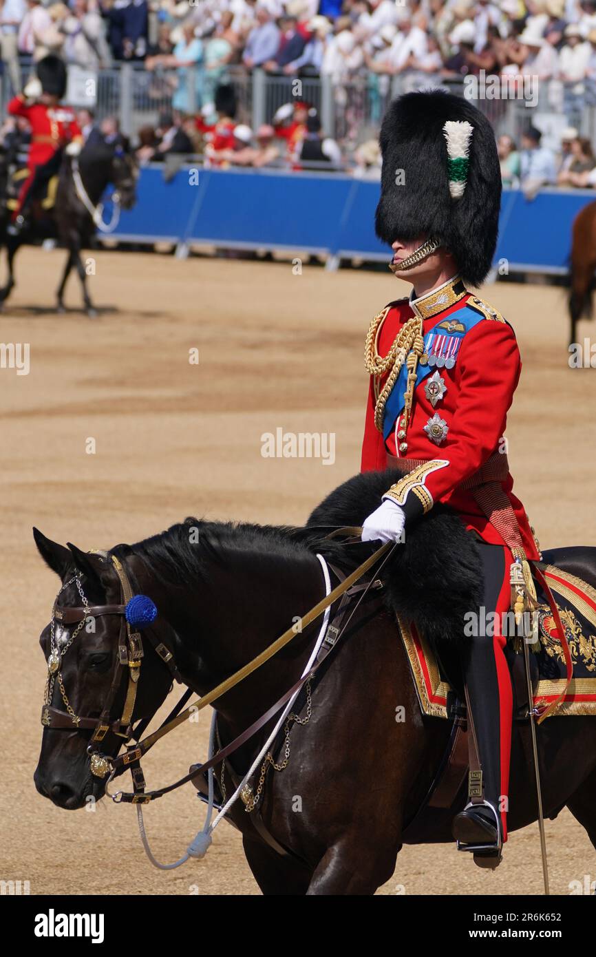 The Prince of Wales during the Colonel's Review, for Trooping the ...