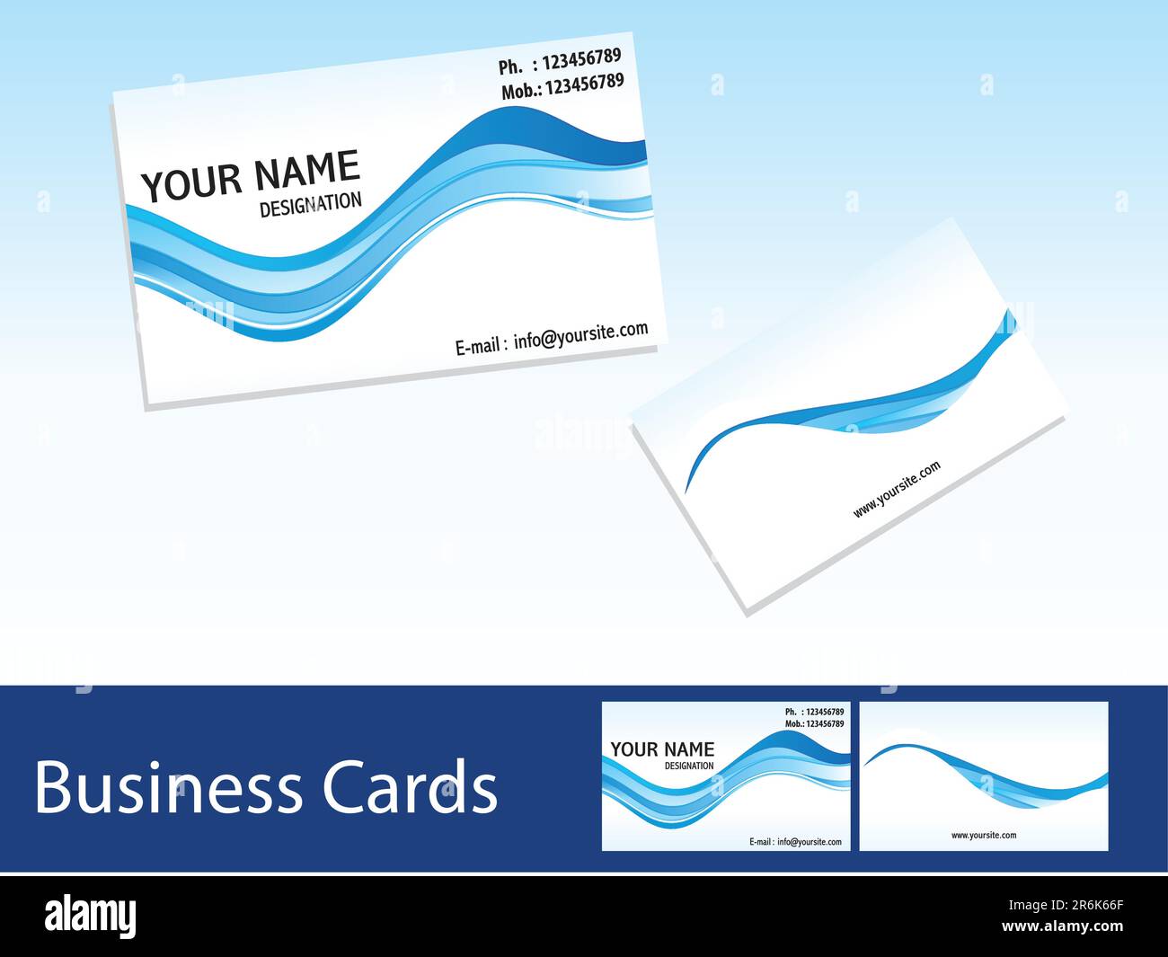 abstract business cards template vector illustration Stock Vector Image ...