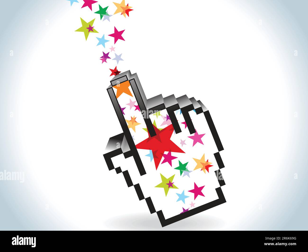 abstract colorful hand icon vector illustration Stock Vector Image ...