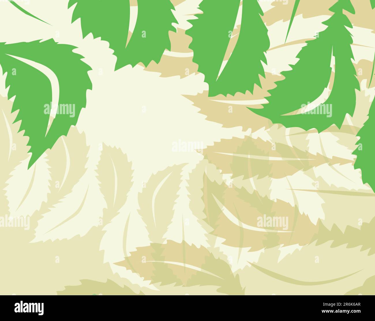 Illustrated vector background of generic leaf shapes Stock Vector Image ...