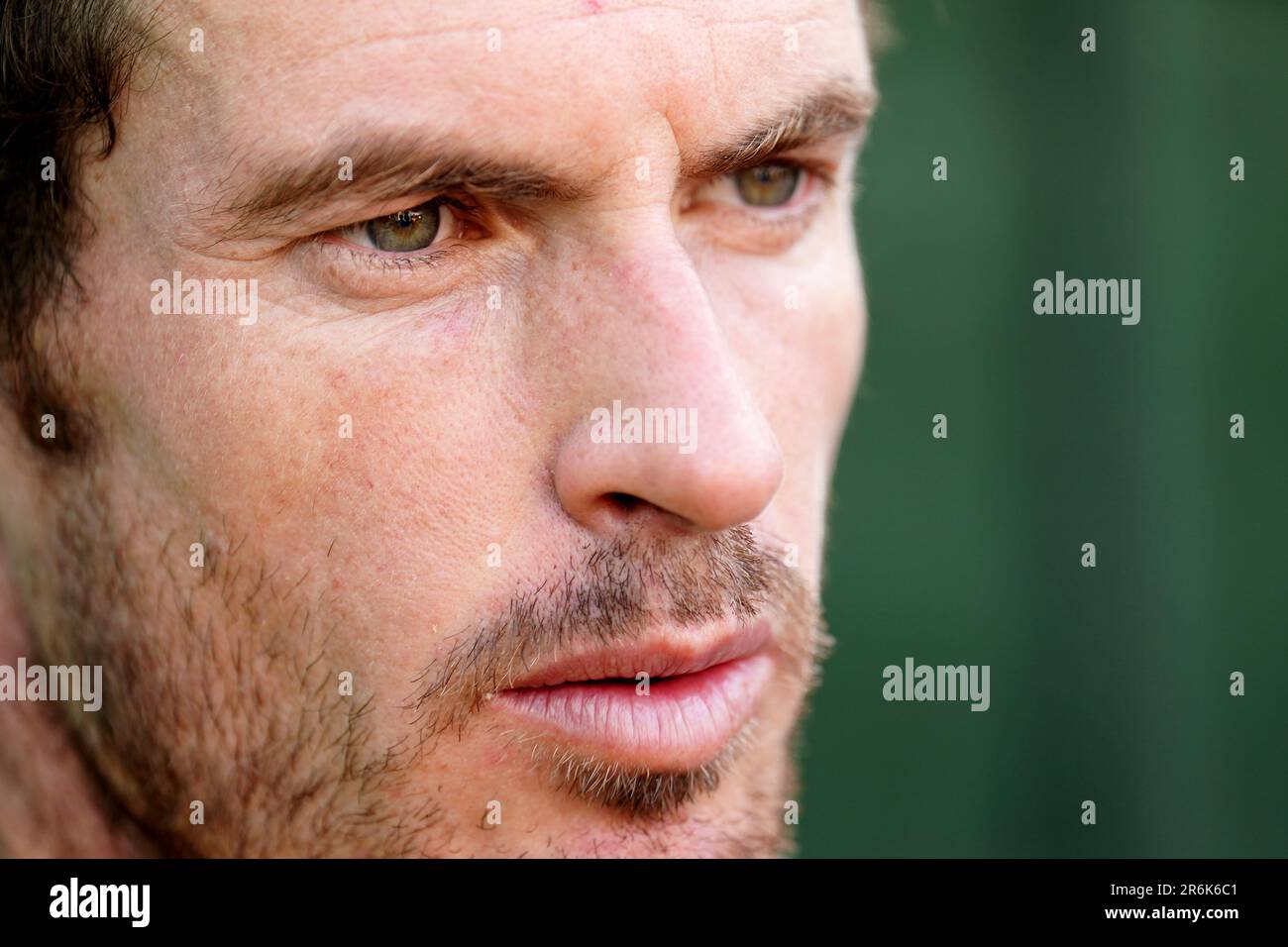 Andy Murray is interviewed following his quarter final match against ...