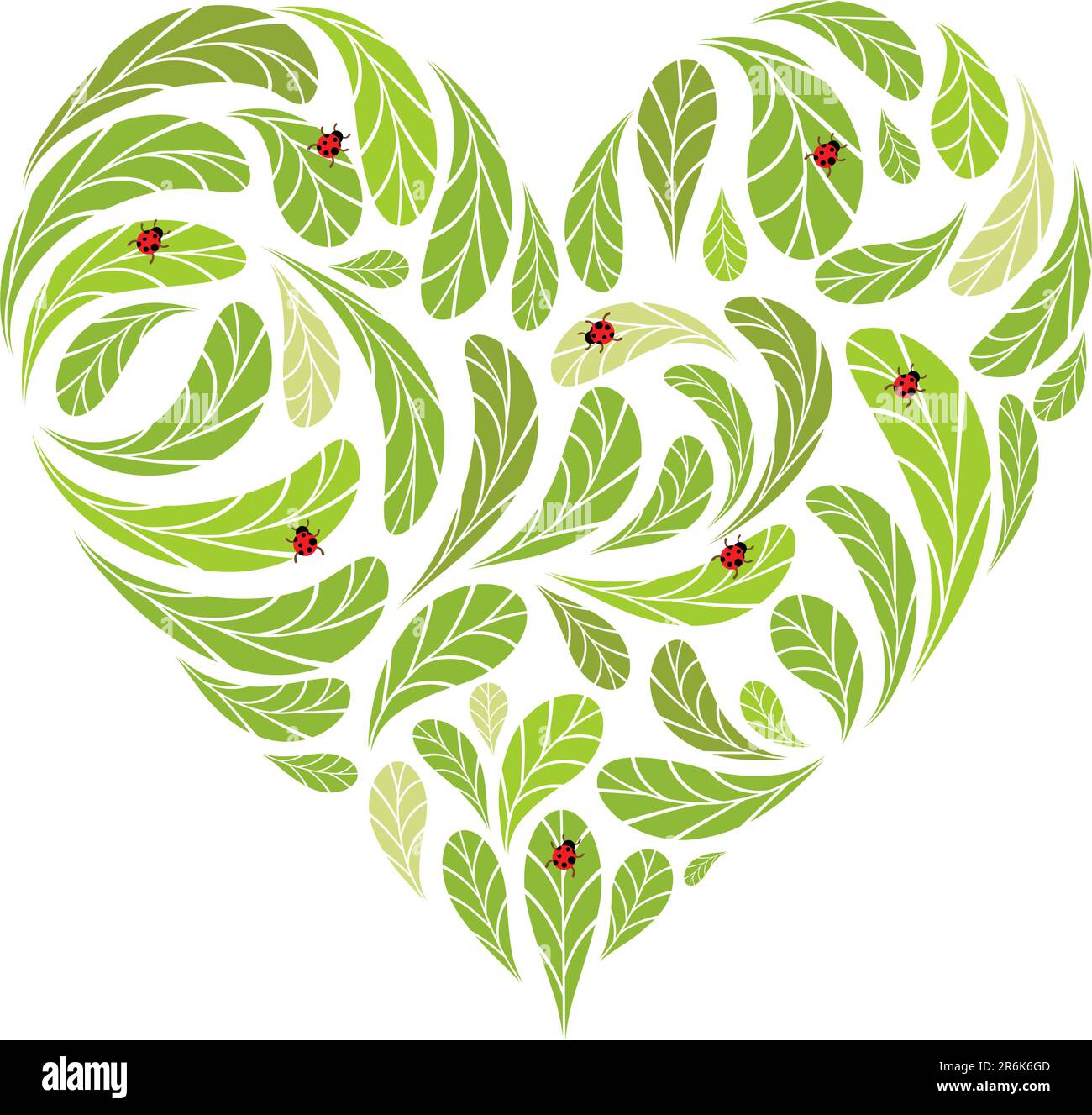 Insect leaves ornament design Stock Vector Images - Alamy