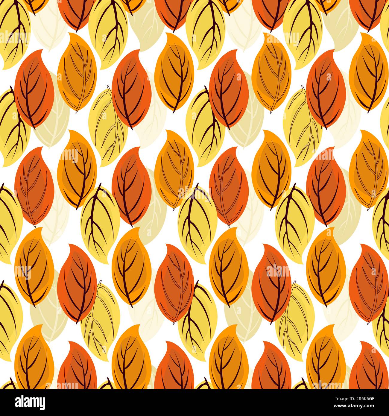 Orange yellow leaves Stock Vector Images - Alamy