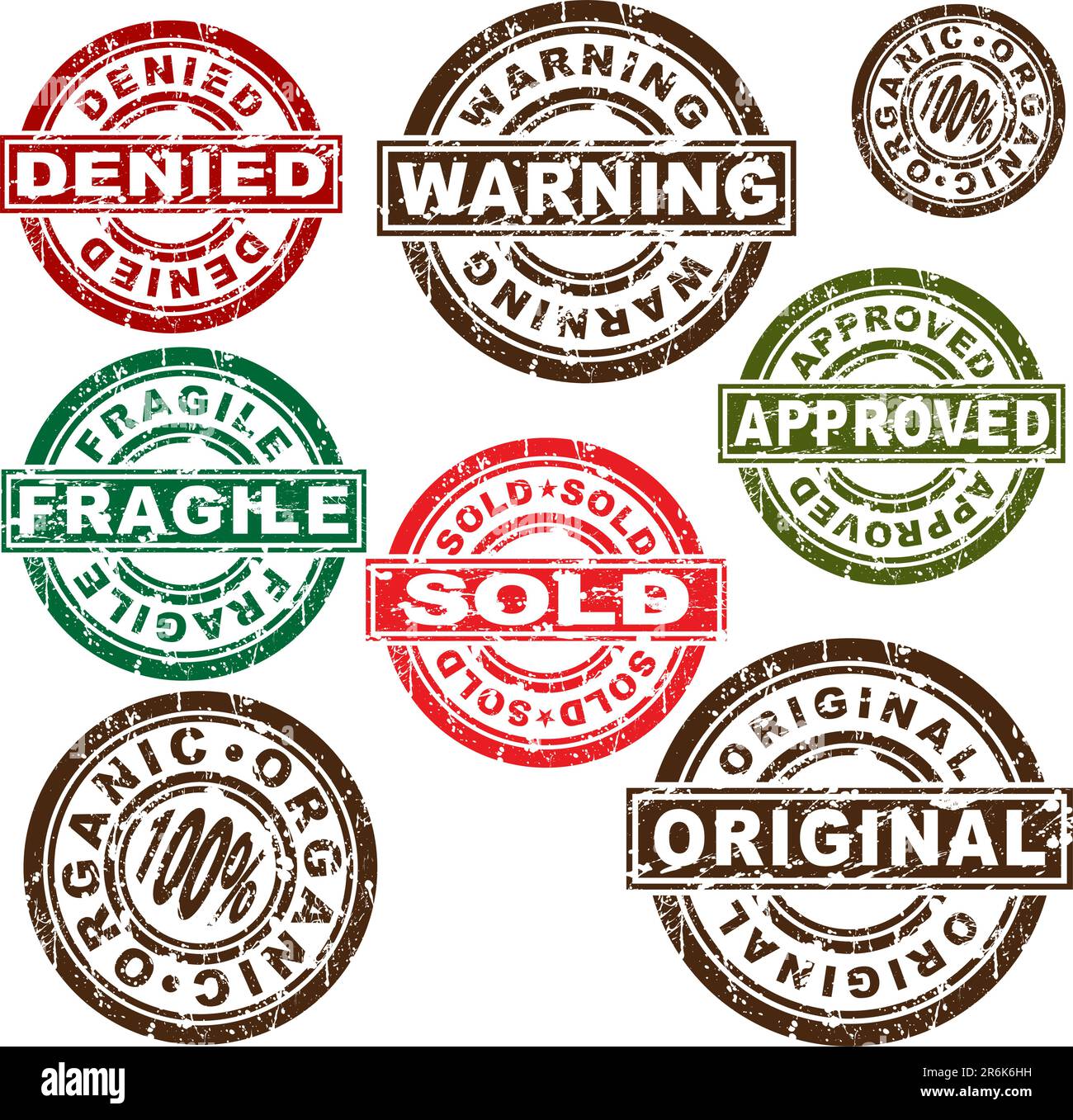 An image of a stamp set Stock Vector Image & Art - Alamy