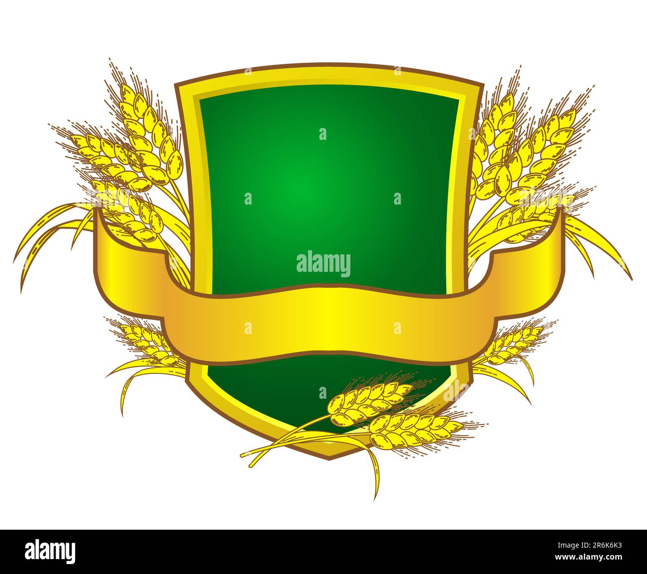 Hight quality vector illustration. Original banner bread and shield ...
