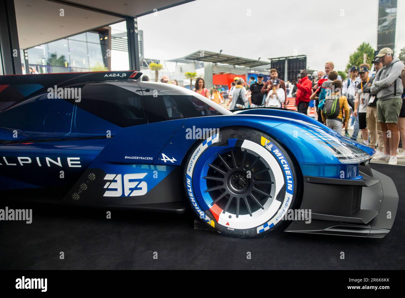 Le Mans, France. 10th June, 2023. Alpine A424 Beta on the Village ...