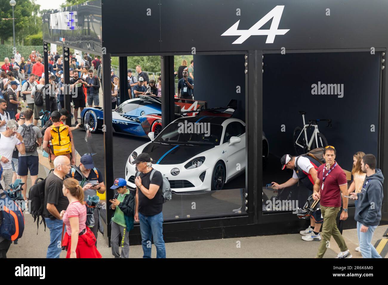 Le Mans, France. 10th June, 2023. Alpine A424 Beta and Alpine A110r SL ...