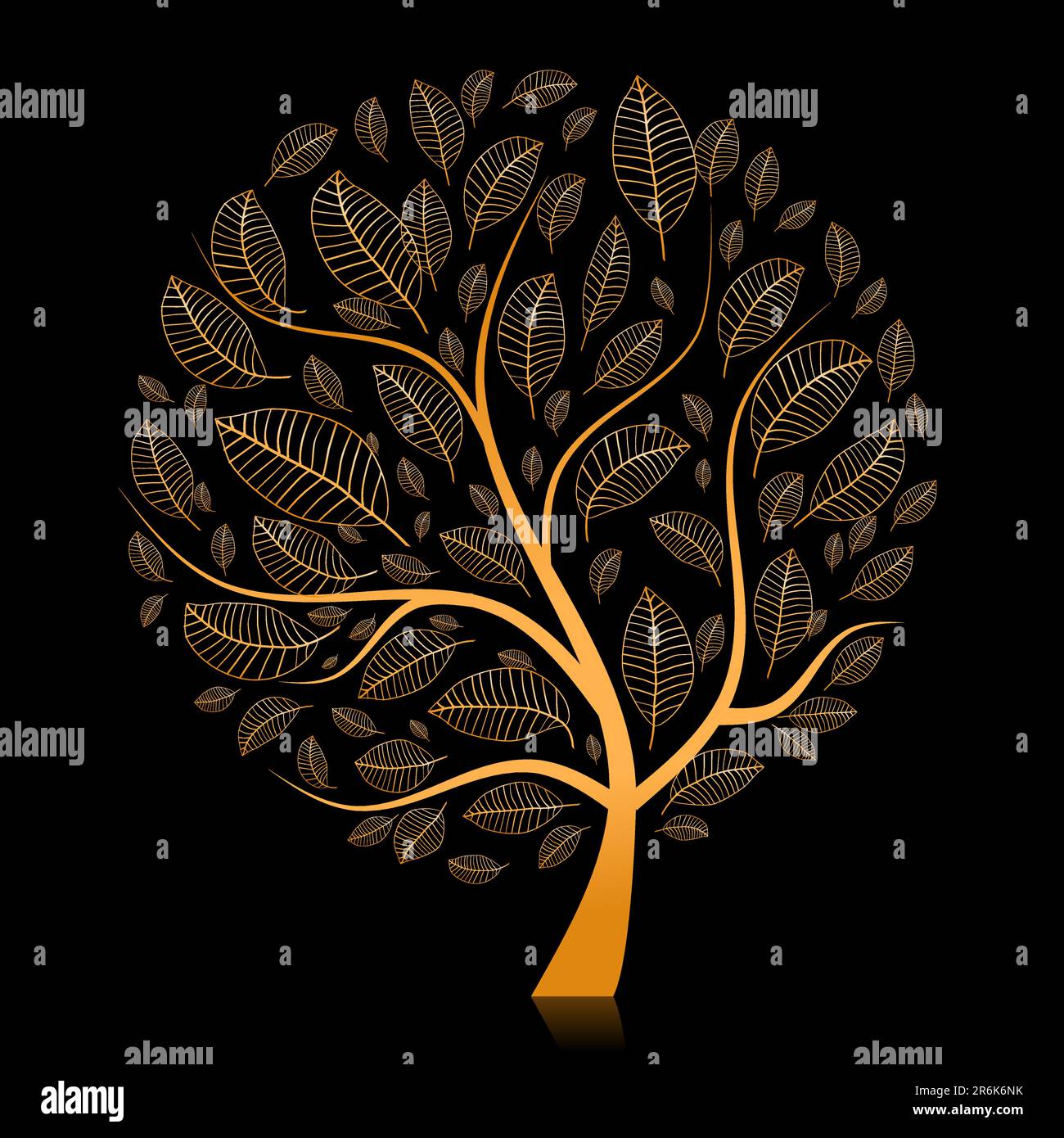 Gold outline design Stock Vector Images - Alamy