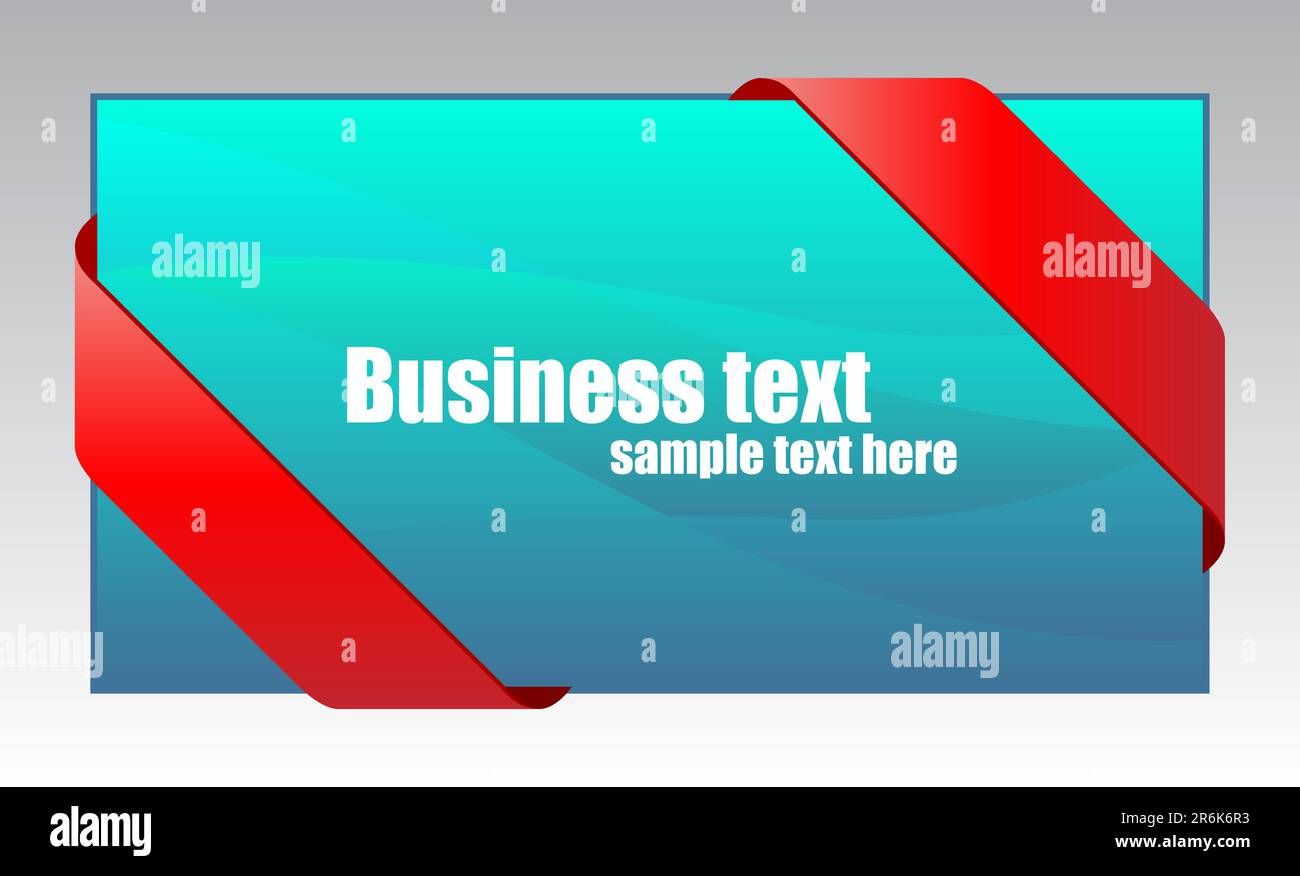 Blue corner ribbon Stock Vector Images - Alamy